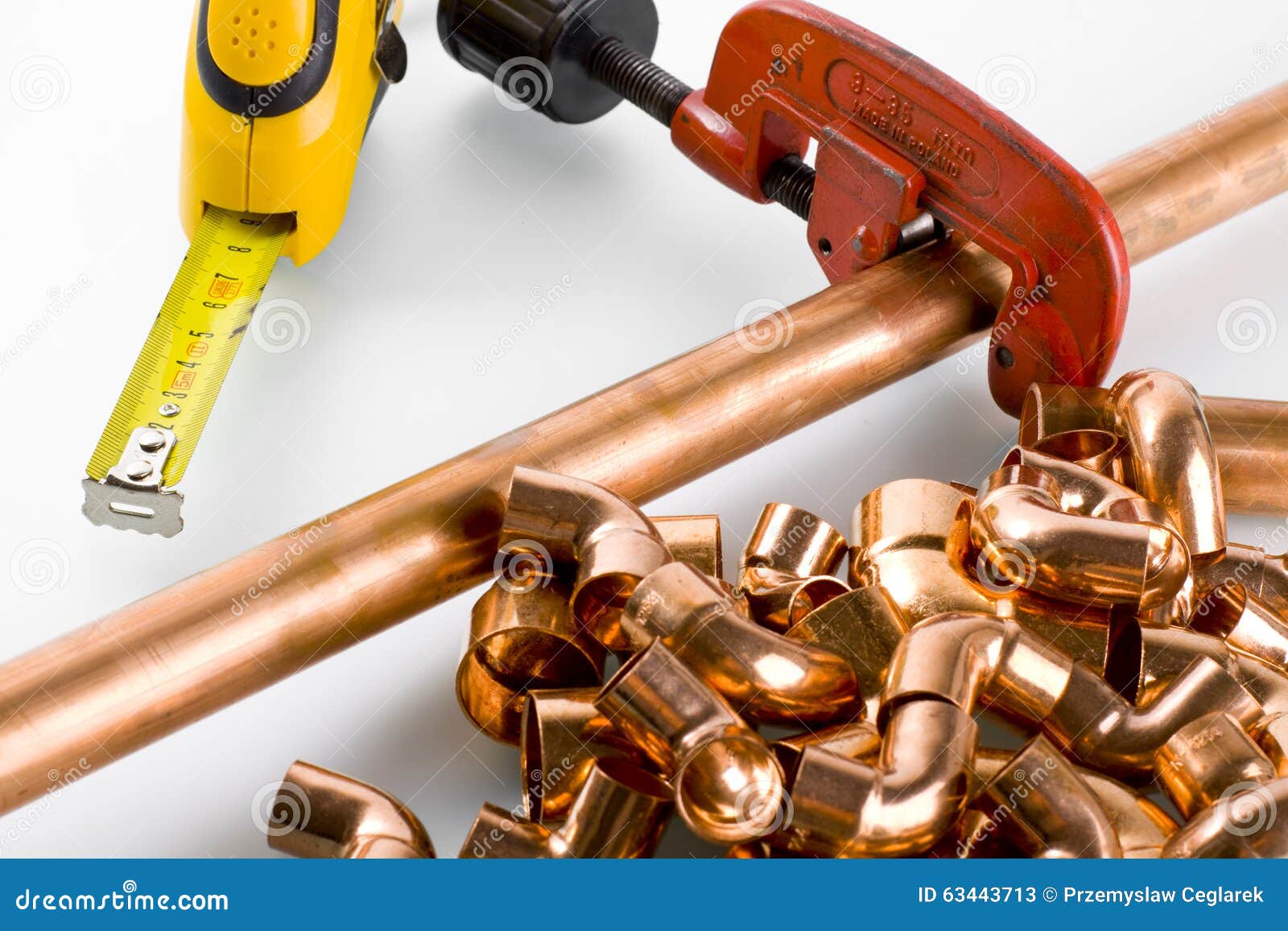 Copper fittings stock image. Image of context, clipper - 63443713