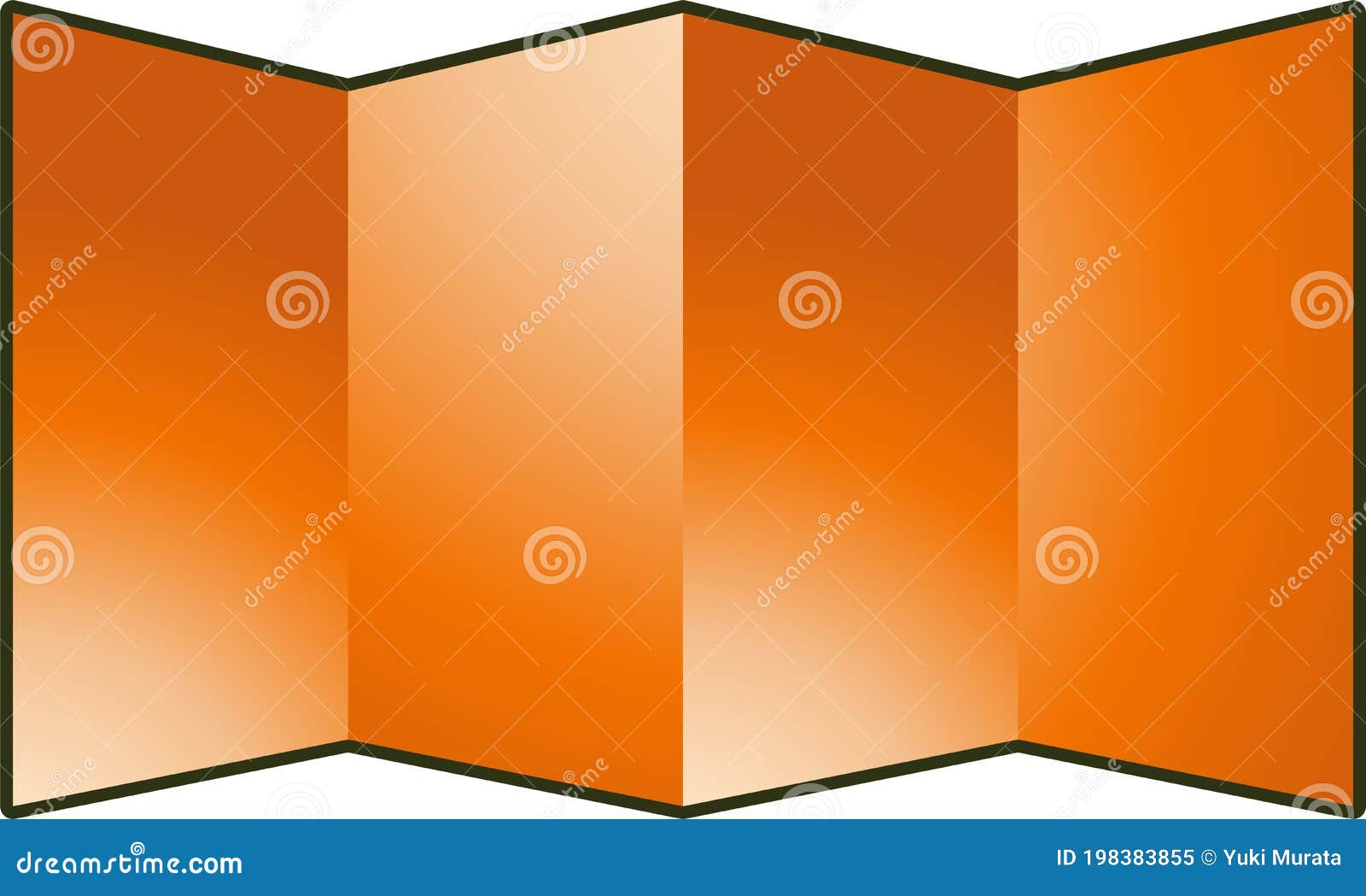 Copper folding screen stock vector. Illustration of screen - 198383855