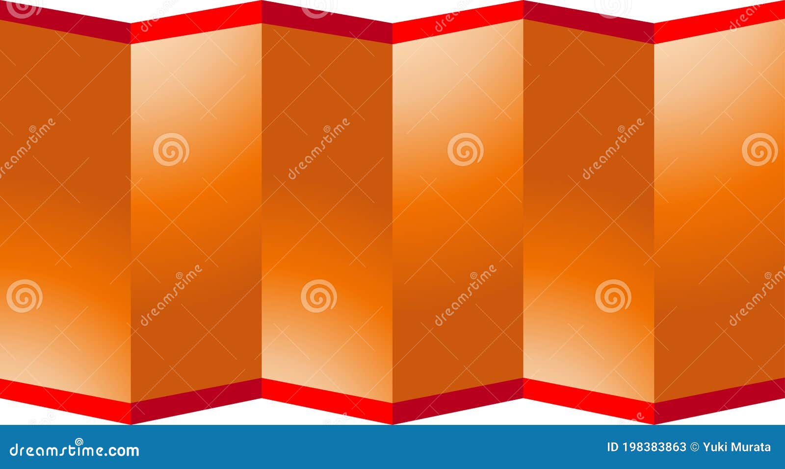 Copper folding screen stock vector. Illustration of material - 198383863