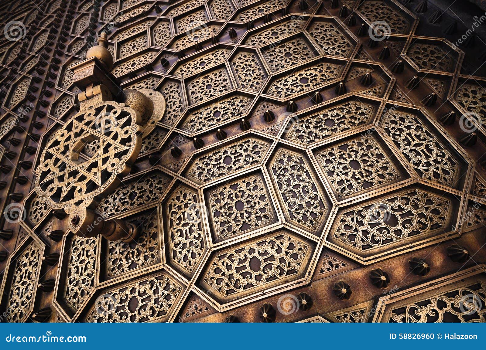 Copper gate stock photo. Image of history, golden, door - 58826960