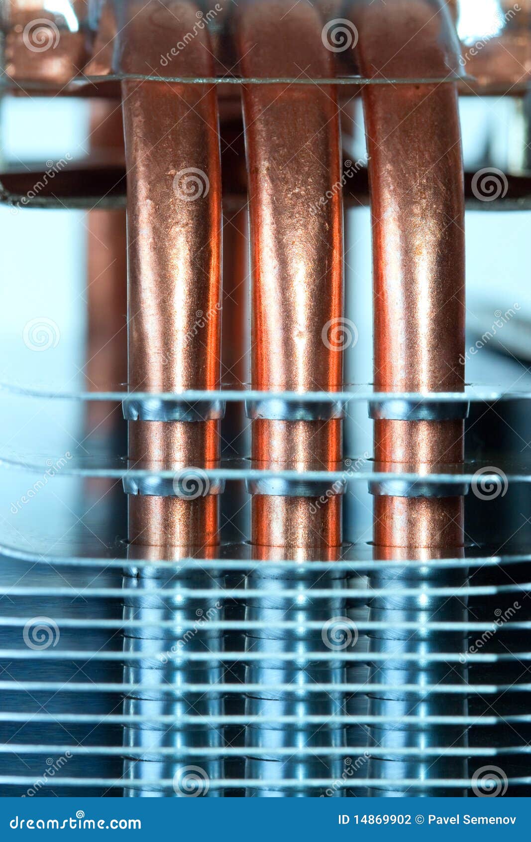 Copper heatpipe stock photo. Image of heat, metallic - 14869902
