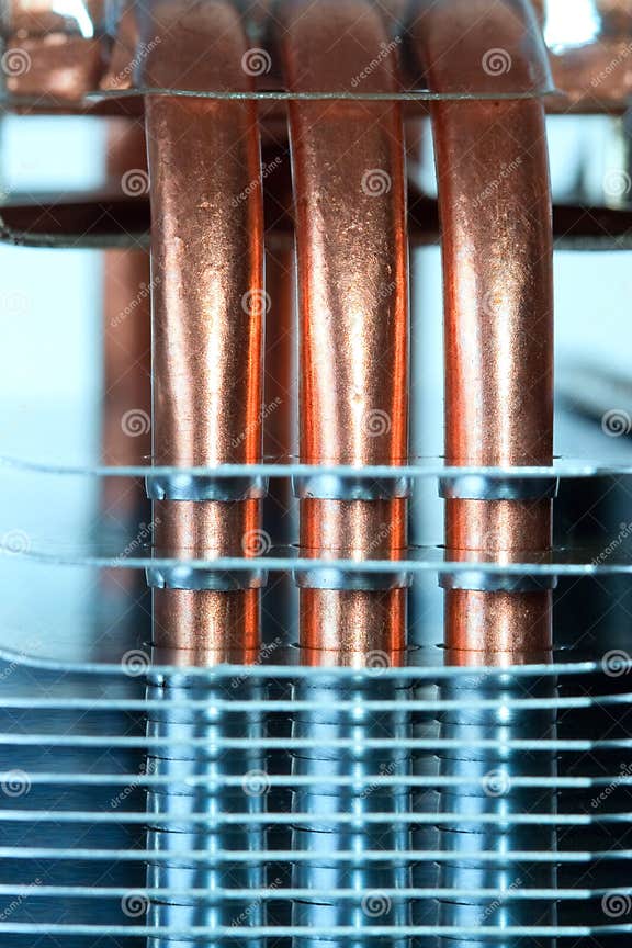 Copper heatpipe stock photo. Image of heat, metallic - 14869902