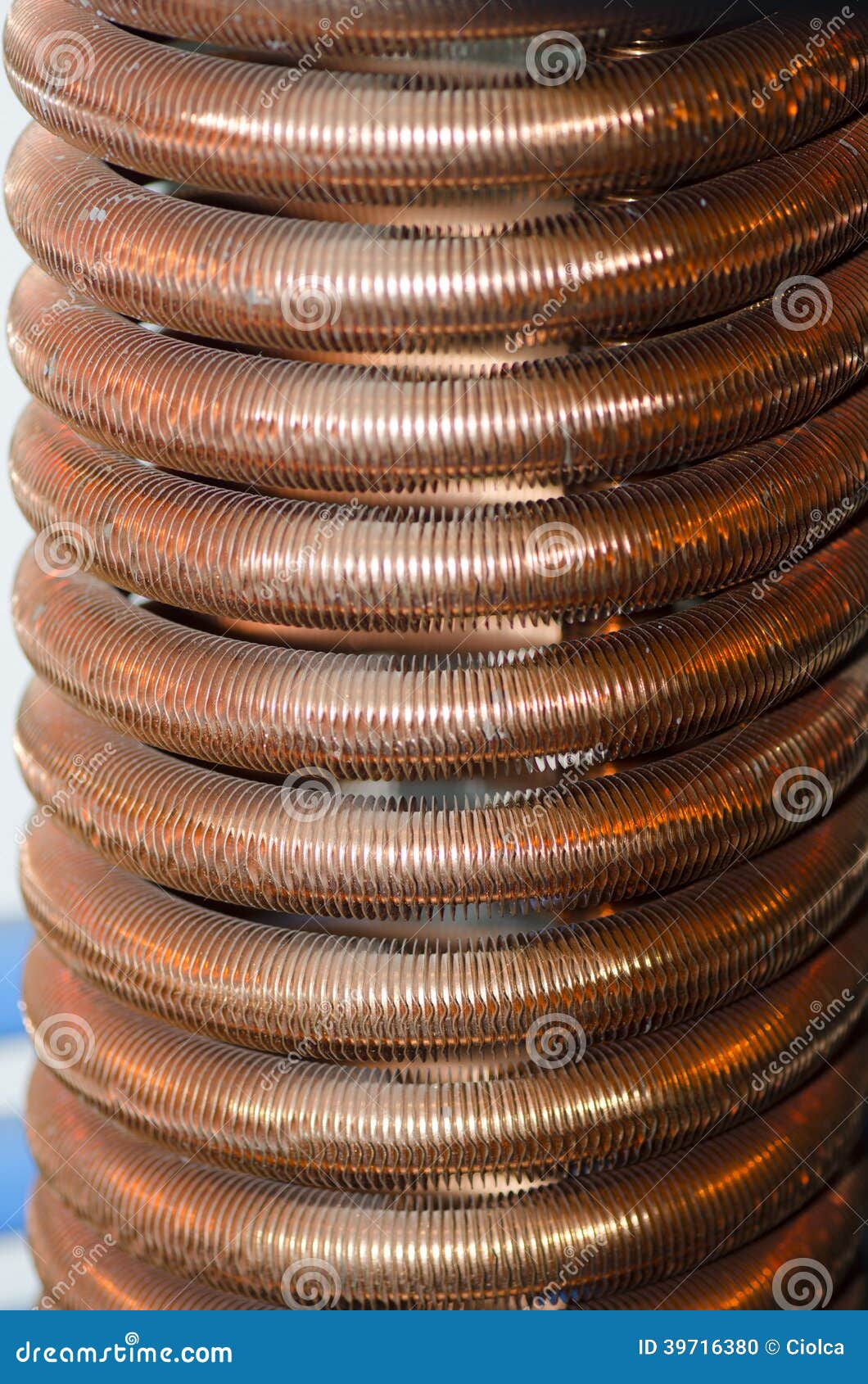 Copper helix stock photo. Image of home, helix, pipe - 39716380