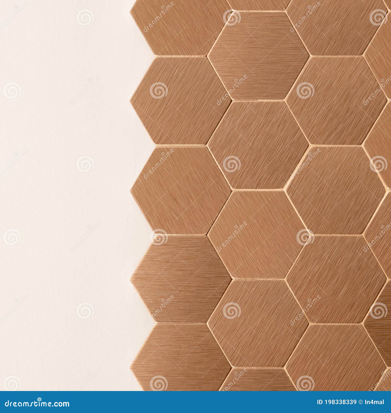 Copper, Hexagonal Wall Tiles, Close-up Stock Image - Image of home ...