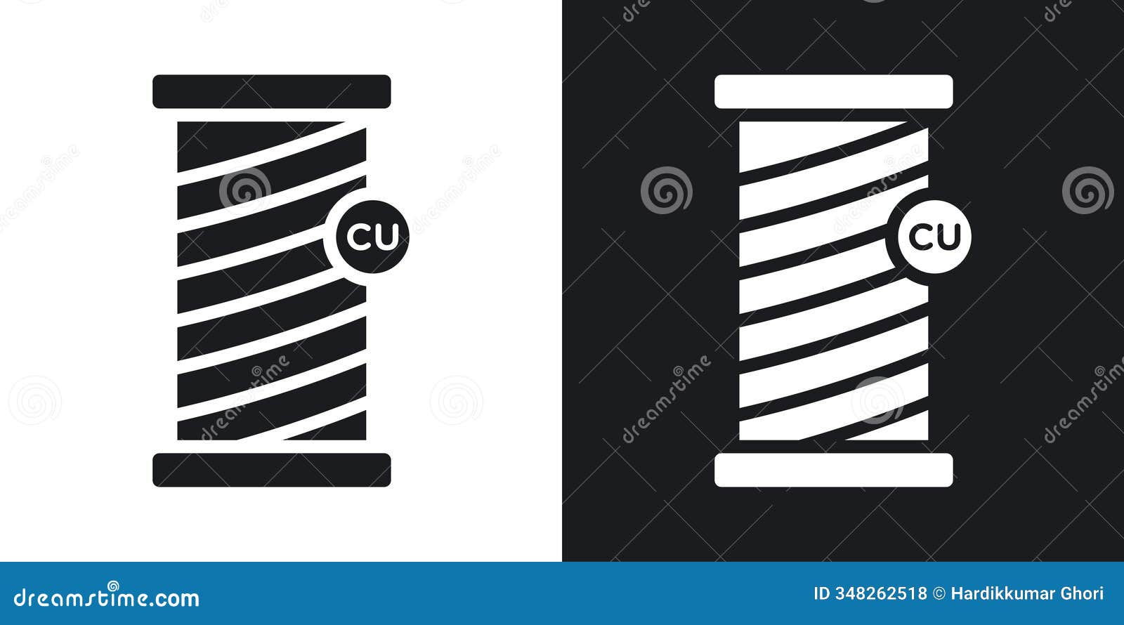 Copper icon vector stock illustration. Illustration of sign - 348262518
