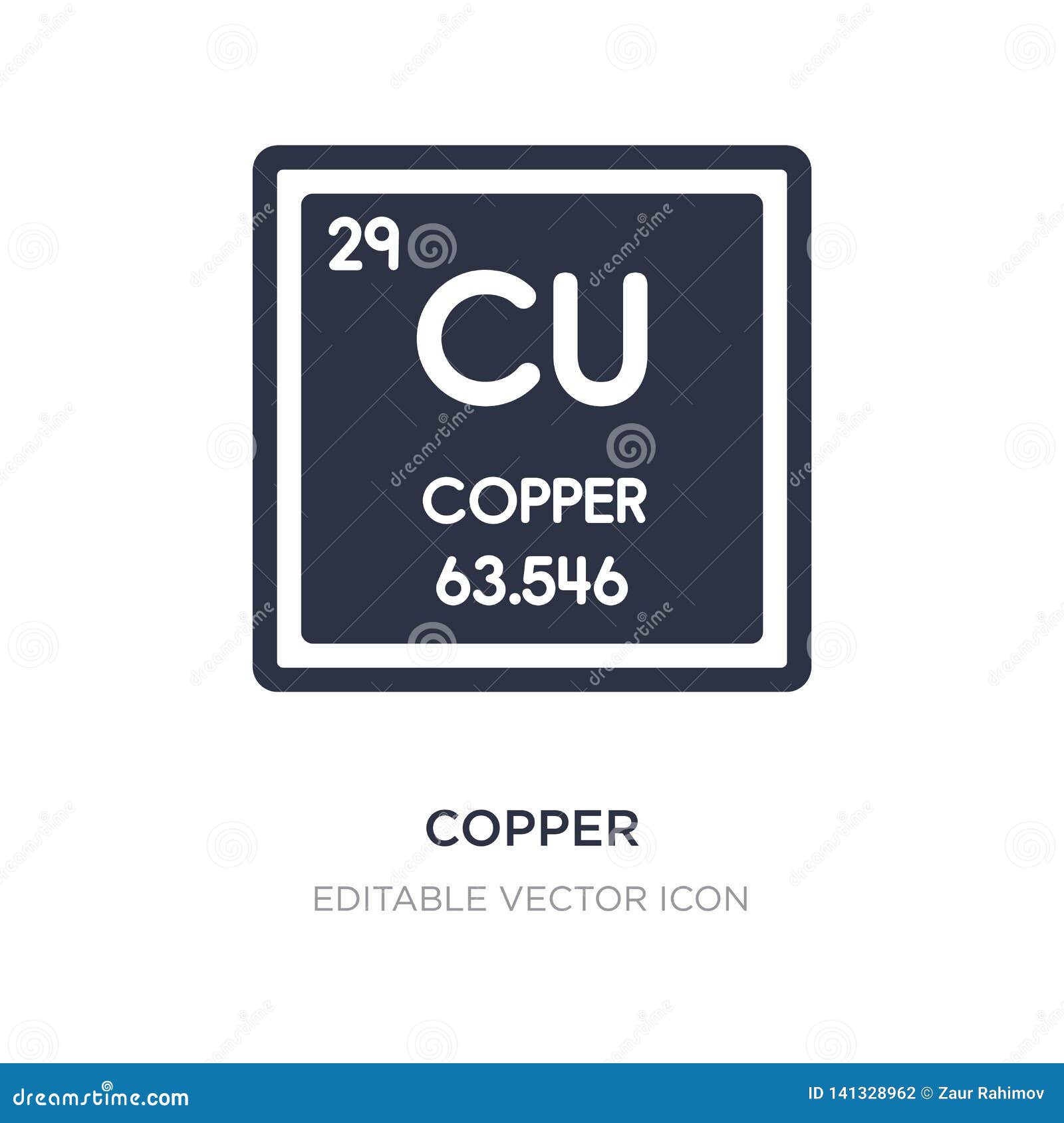 Copper Icon on White Background. Simple Element Illustration from ...