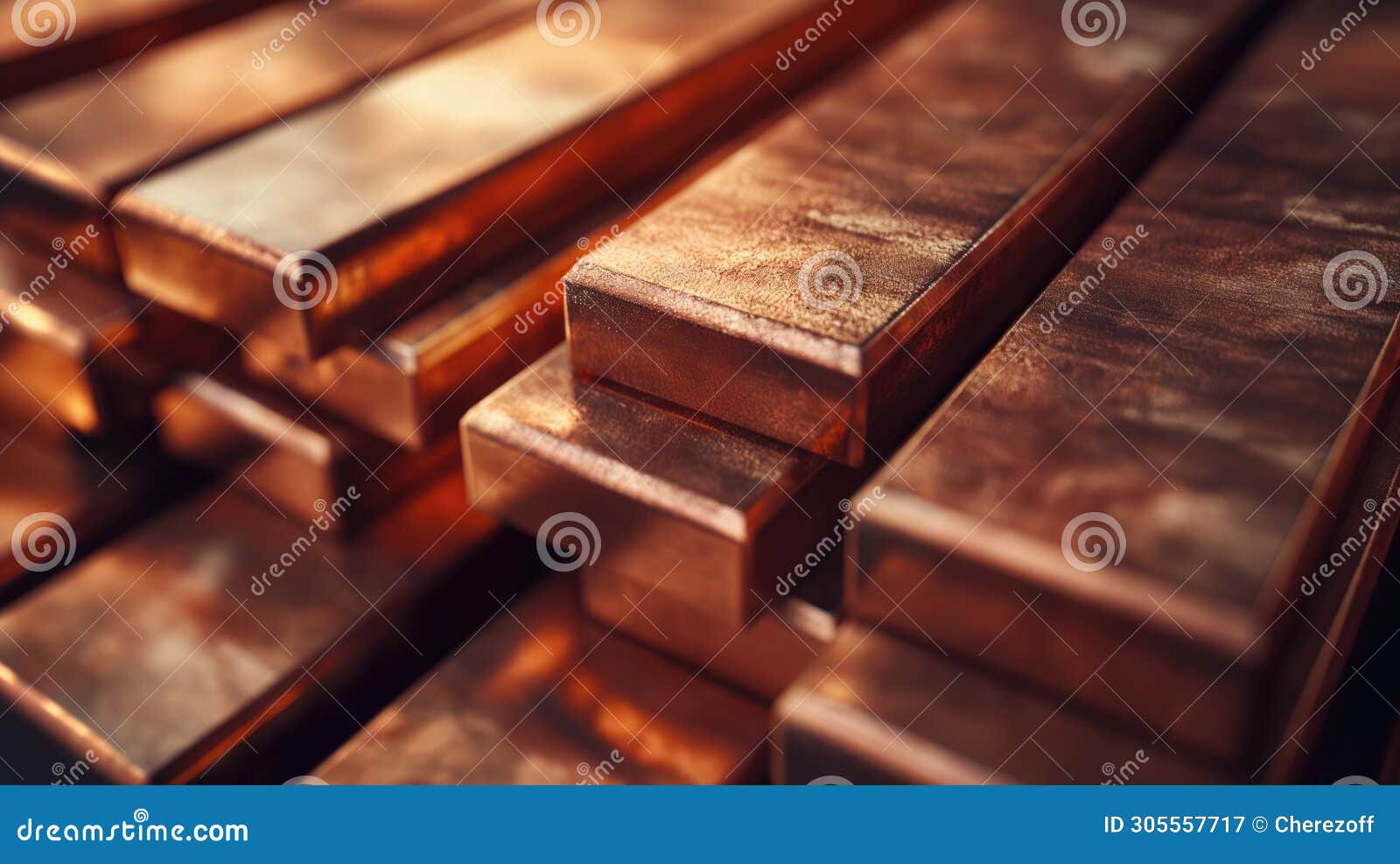 Copper ingots background stock illustration. Illustration of shine ...