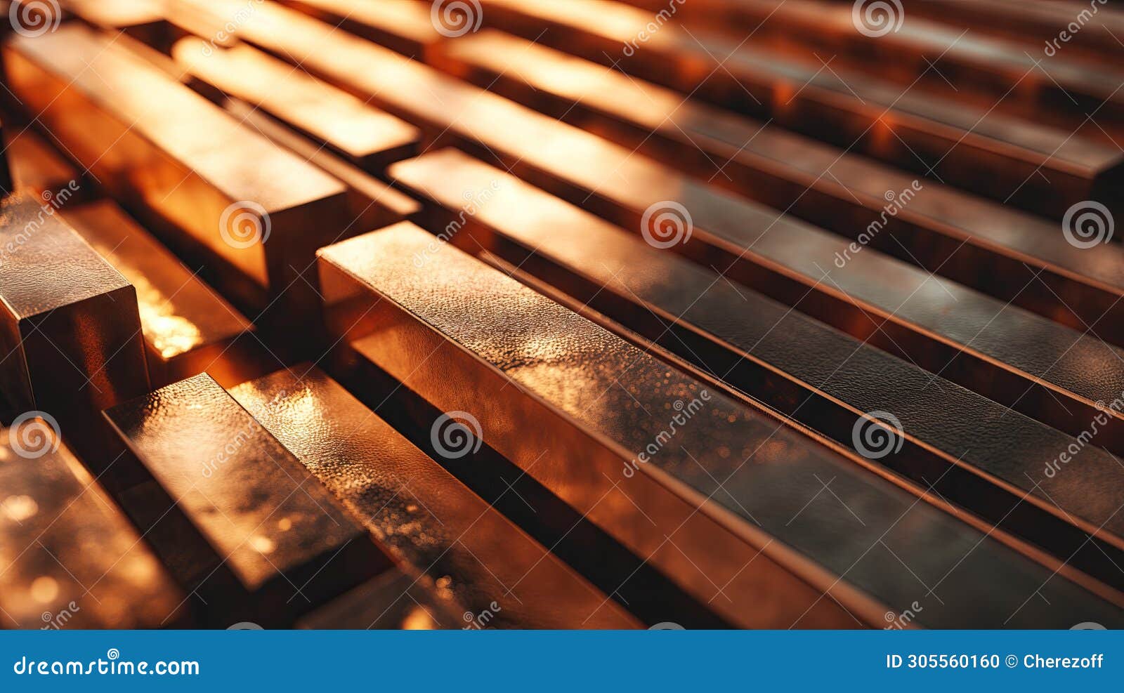 Copper ingots background stock illustration. Illustration of mineral ...