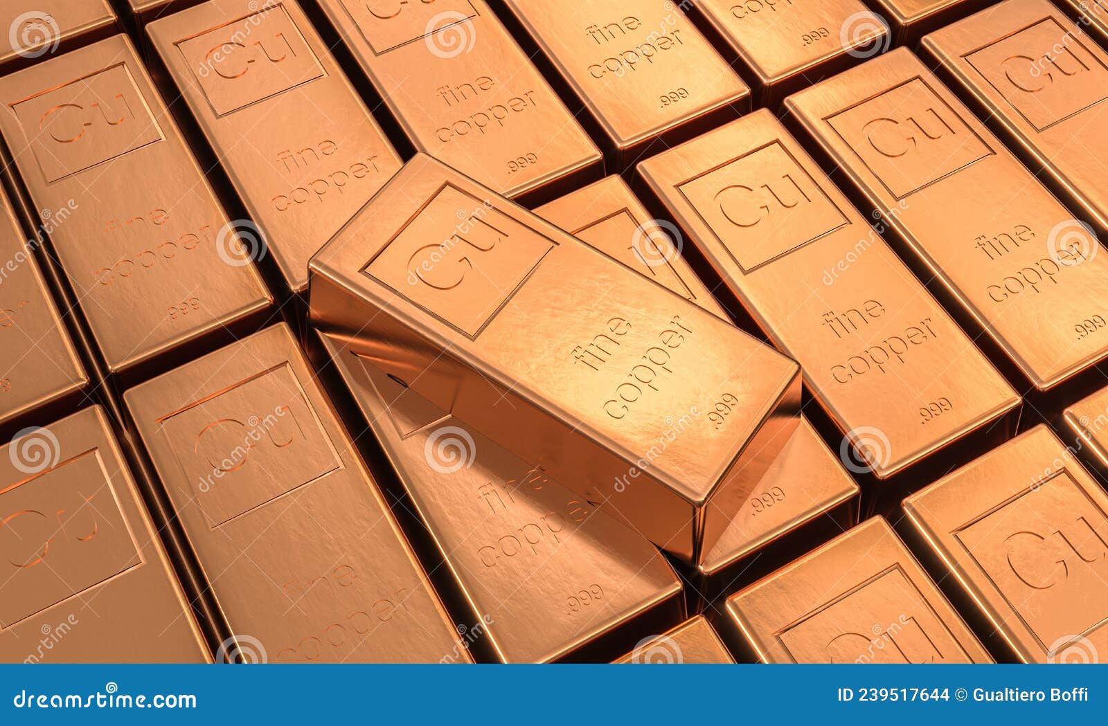 Copper Ingots Background. Royalty-Free Stock Photo | CartoonDealer.com ...