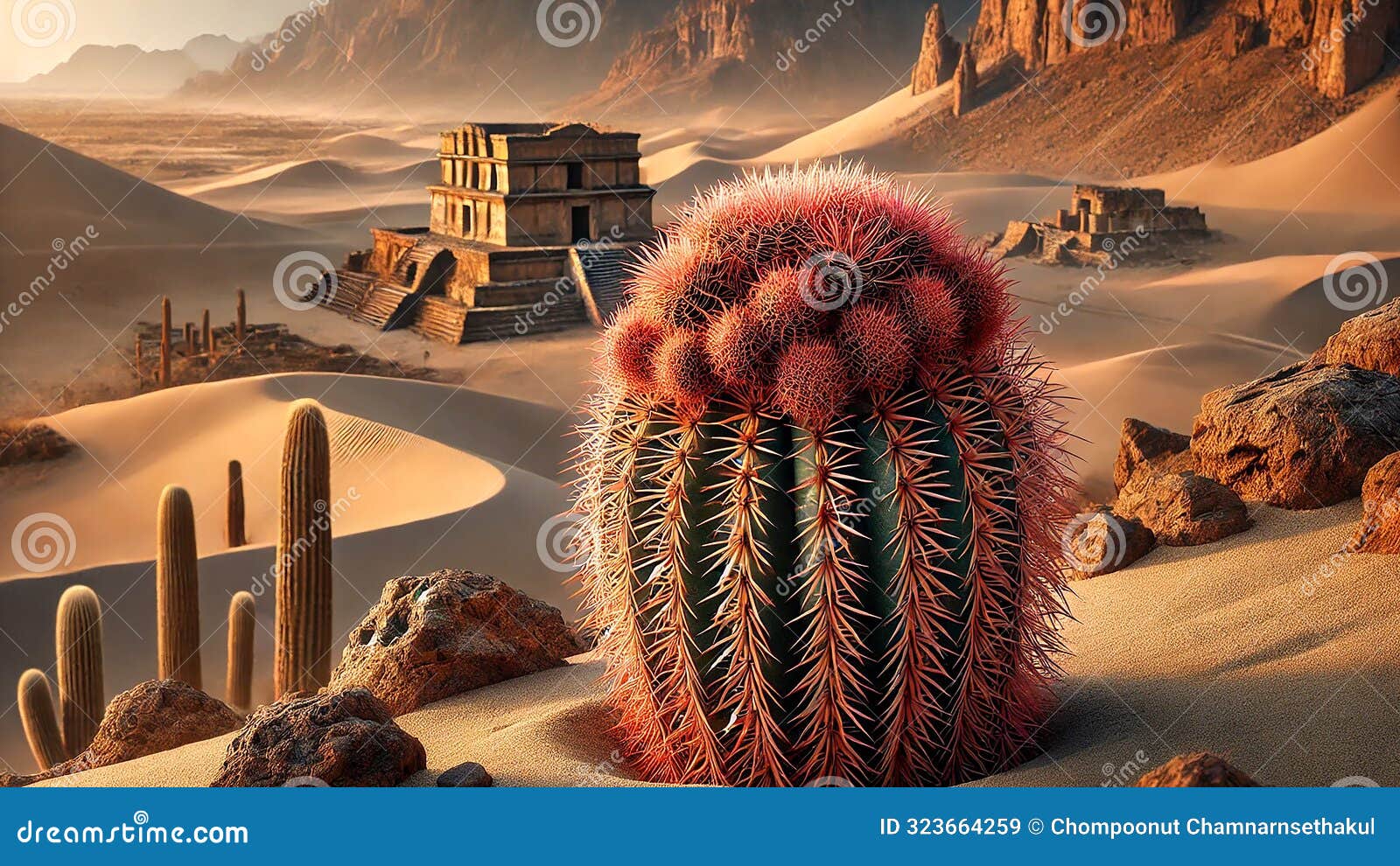 Copper King Cactus,distinctive Copper-colored Spines and Robust ...