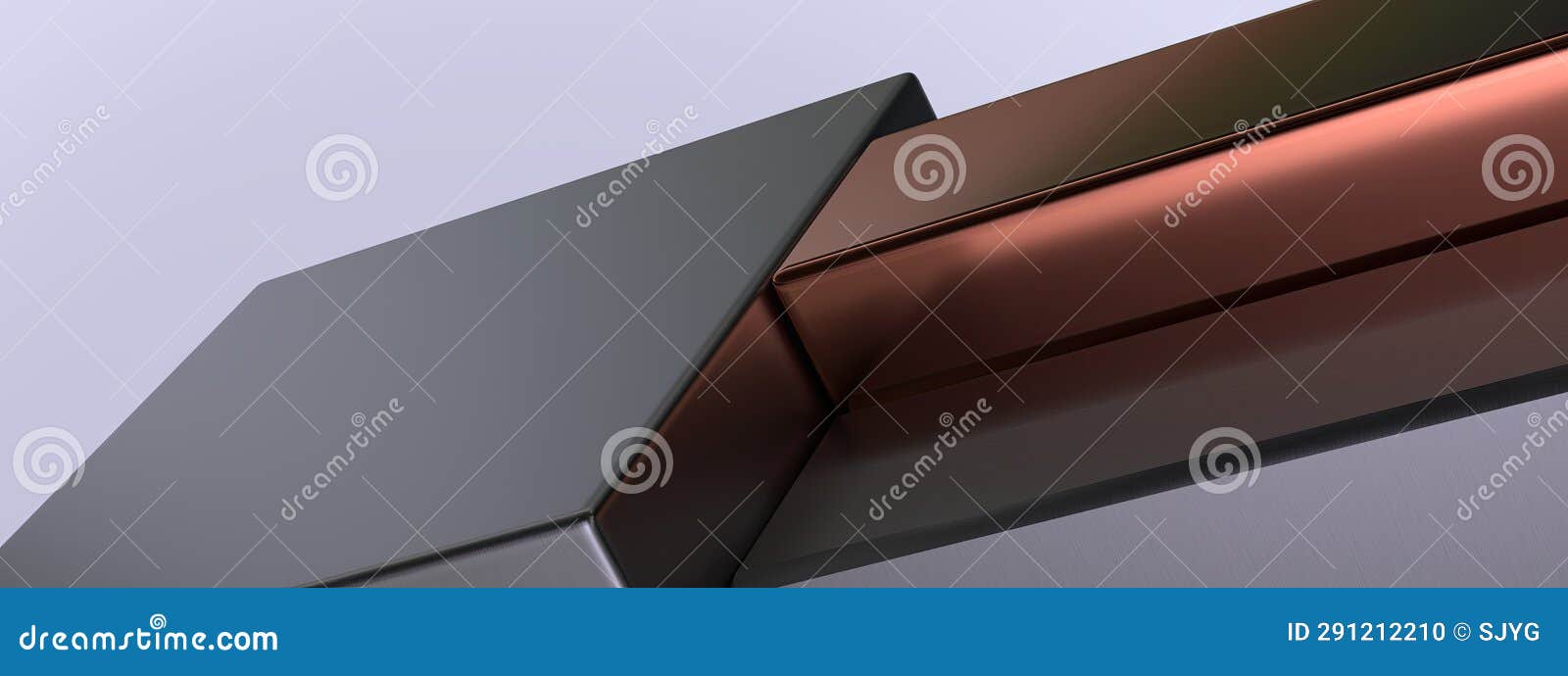 Copper Linear Box Metallic Elegant Modern 3D Rendering Image Background ...