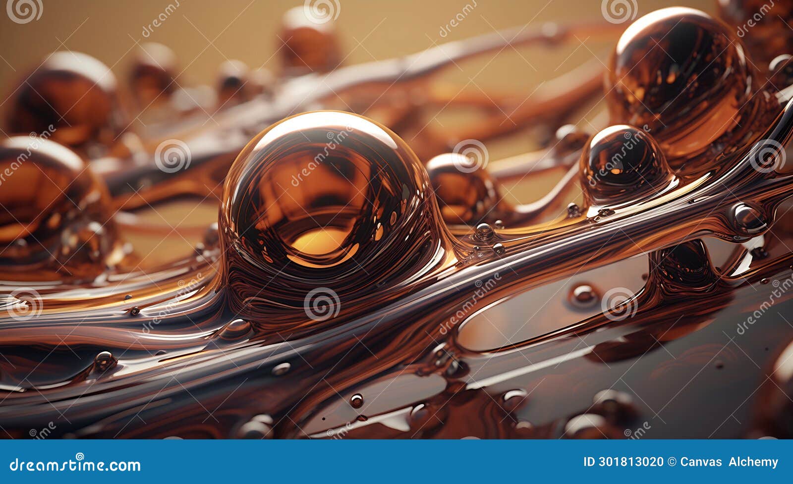Copper Liquid Marvel stock photo. Image of metallic - 301813020