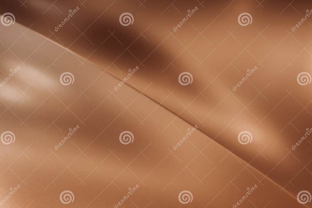 Copper Matte Metallic Texture with a Diagonal Bend Stock Photo - Image ...