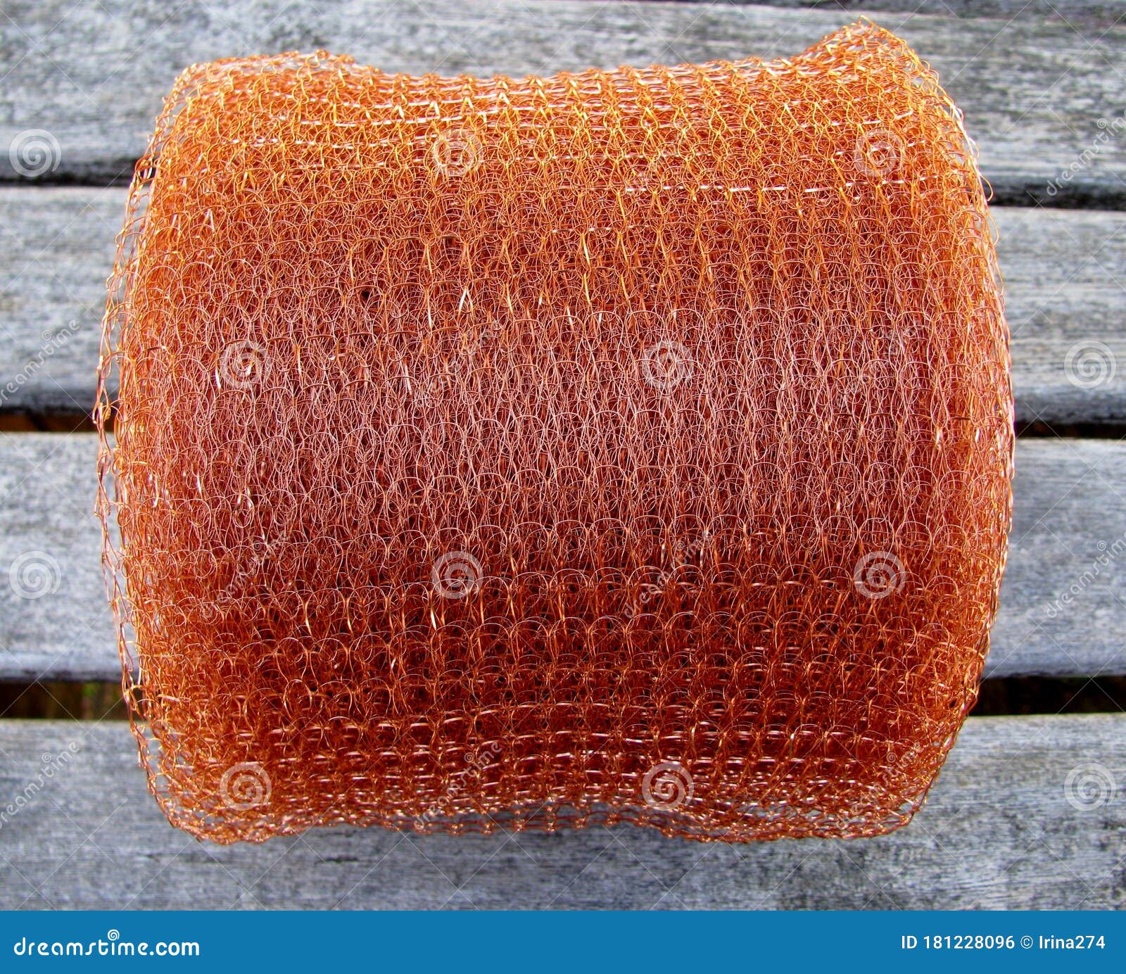 Copper Mesh Roll for Rodent-proofing and Bird Control Stock Photo ...