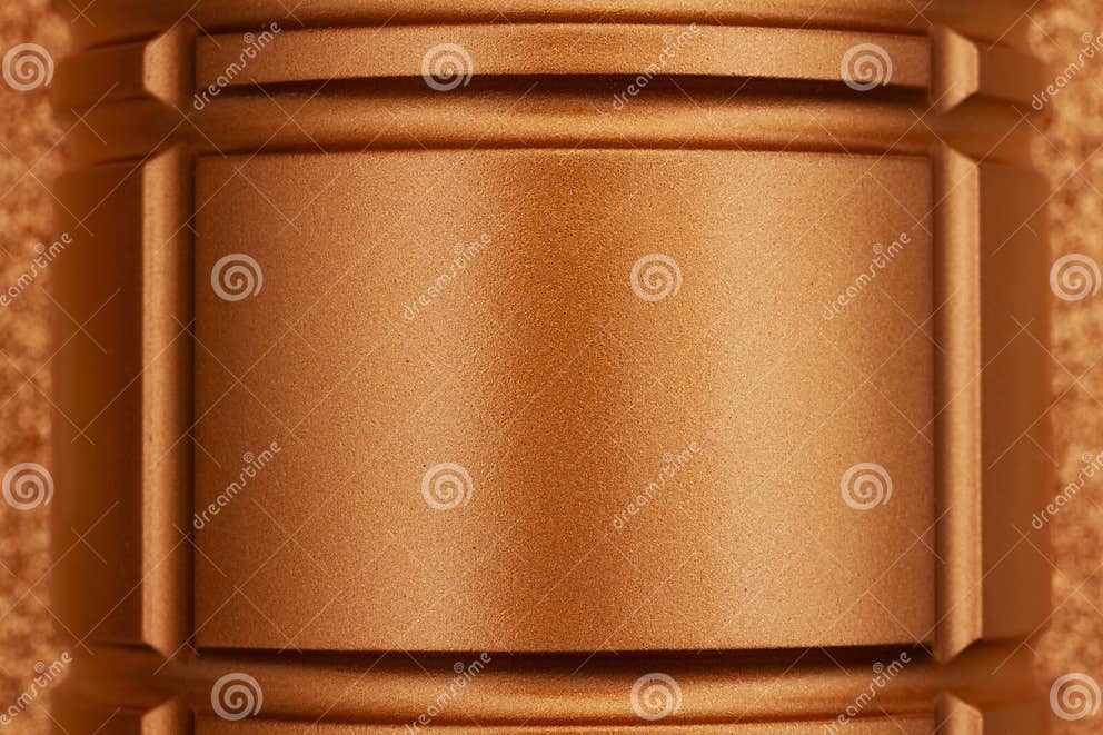 Copper Metal Background with Rounded Copy Space Stock Photo - Image of ...