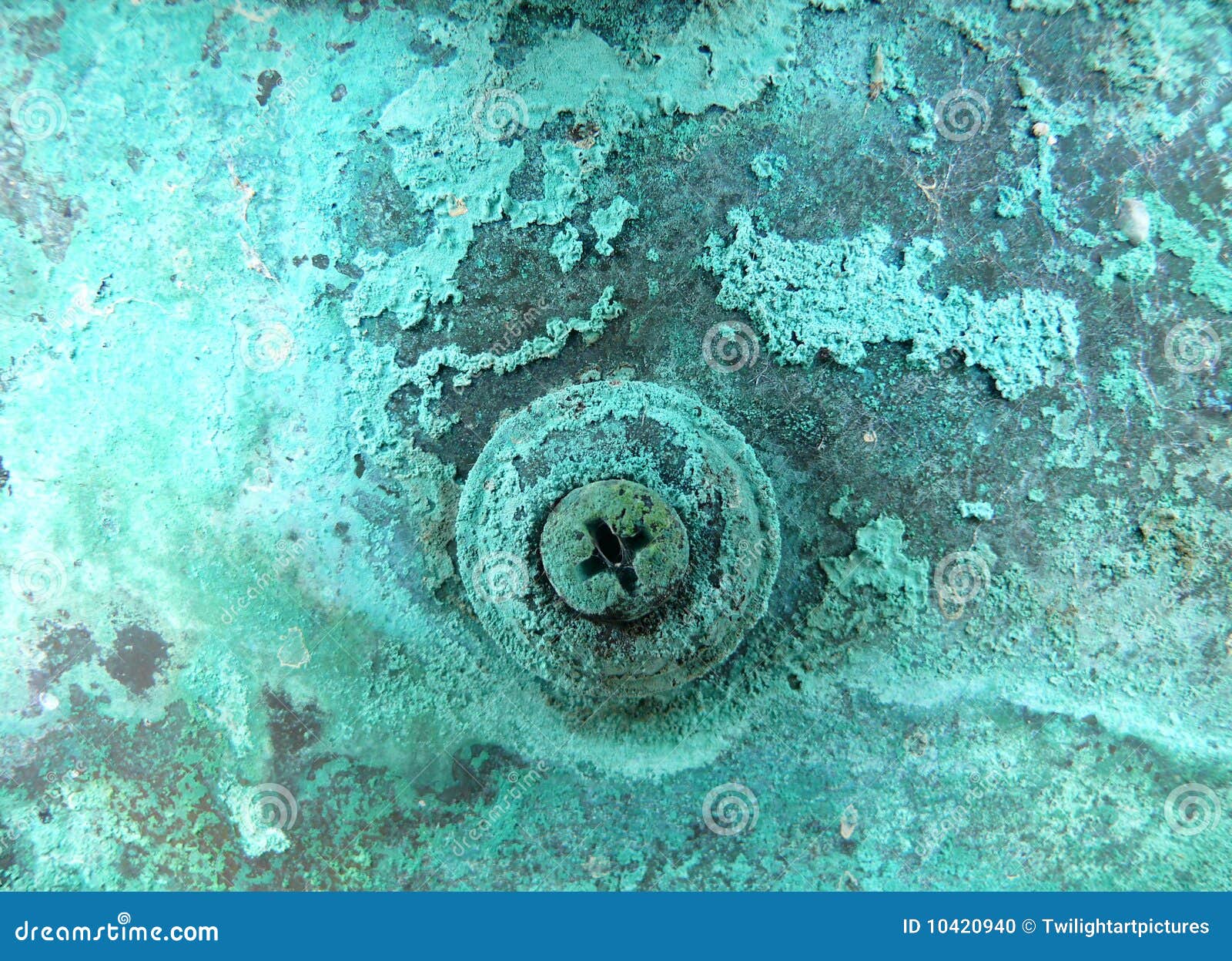 Copper Metal Corrosion Stock Photo - Image: 10420940