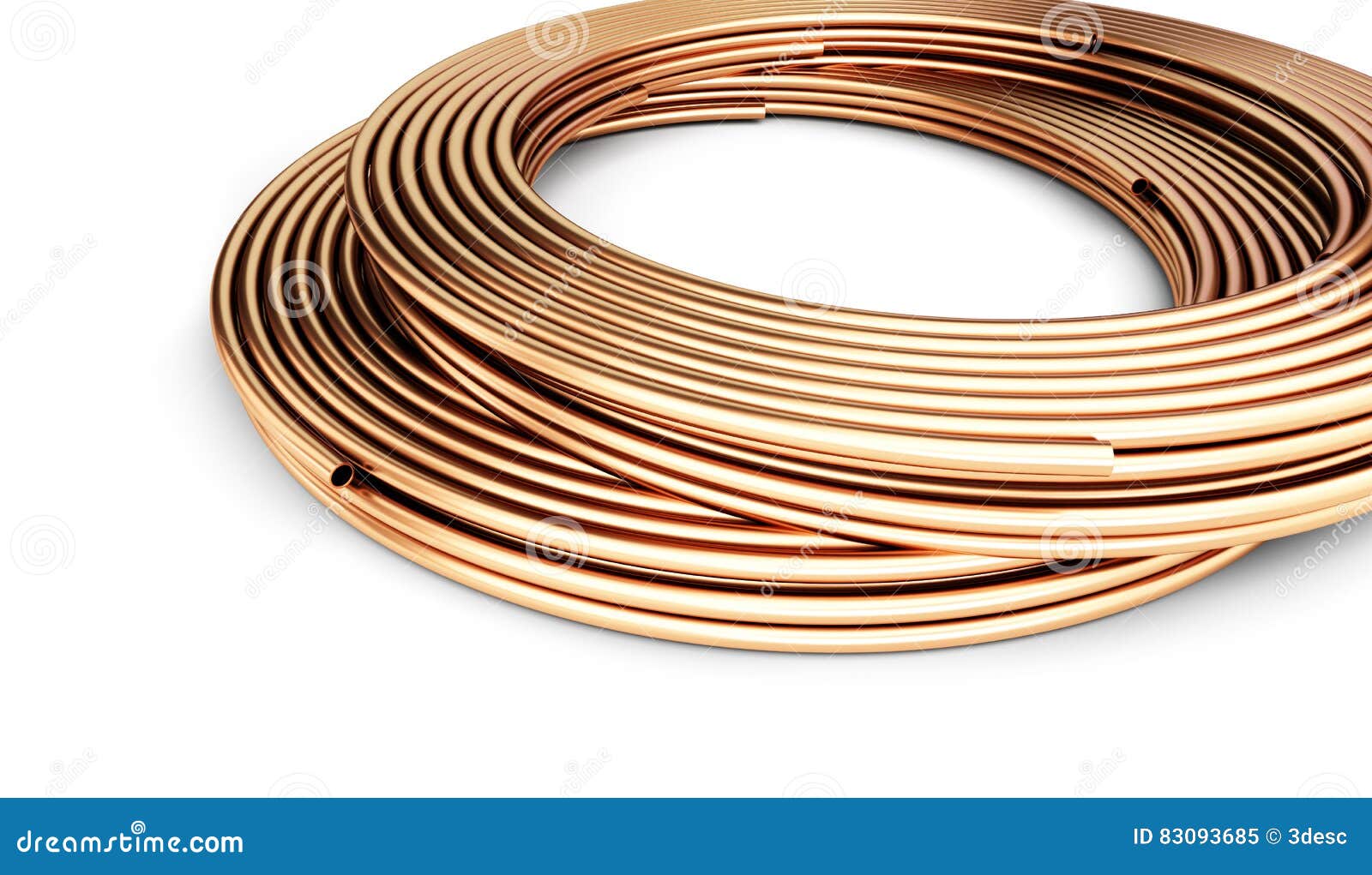 Copper metal pipes goods stock illustration. Illustration of design ...