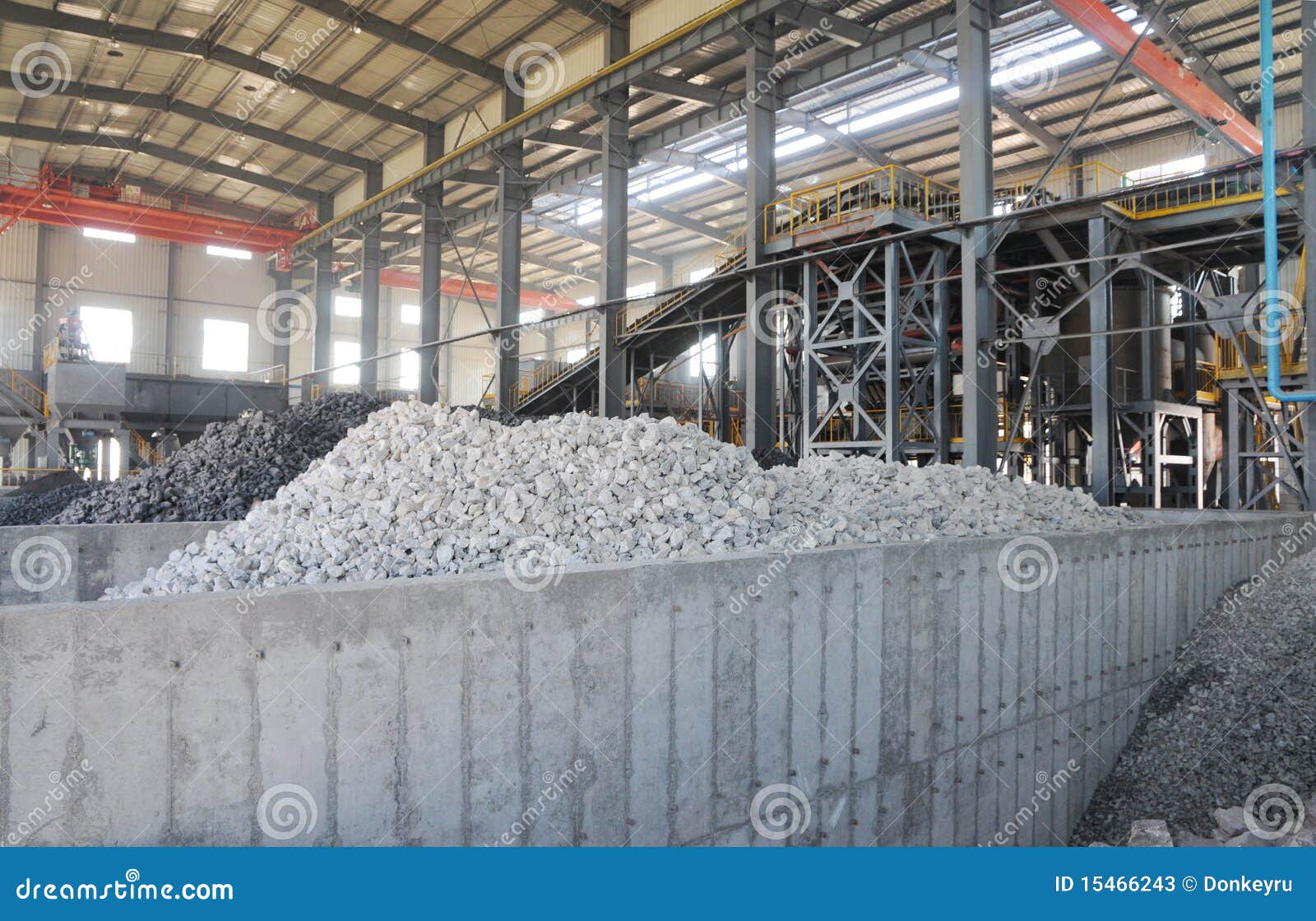 The Copper Metal Production Plant Stock Image - Image of light ...