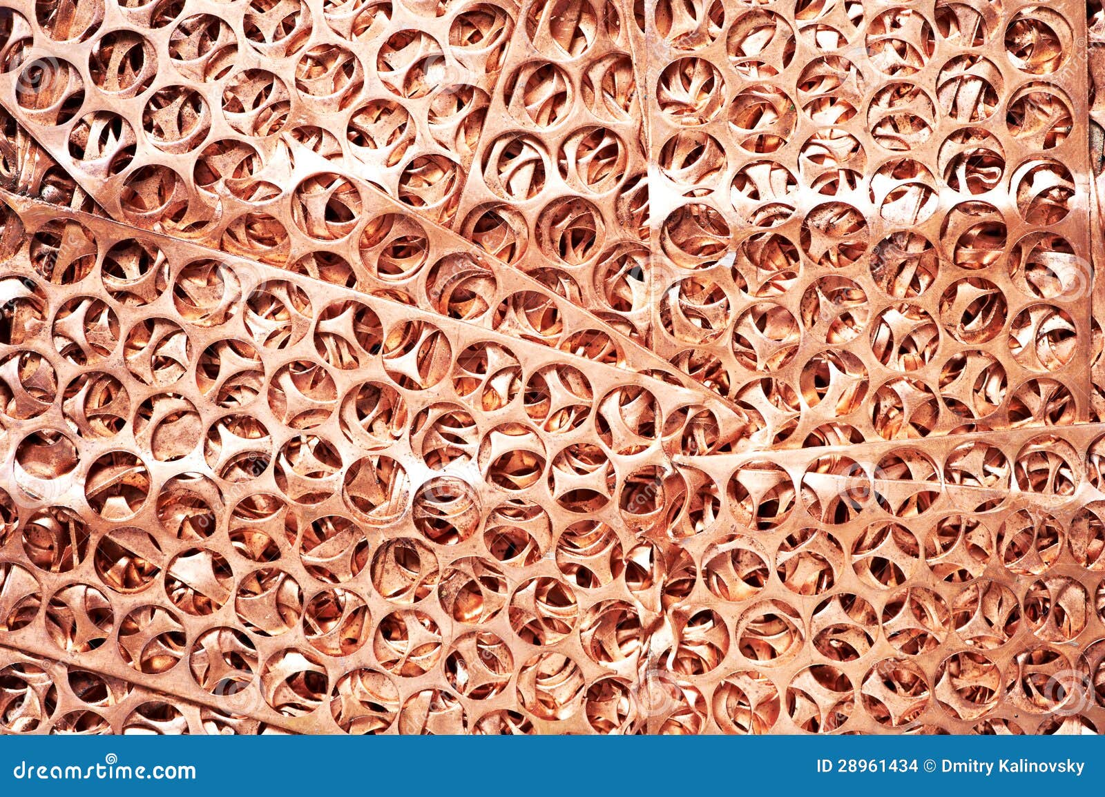 Copper Metal Scrap Materials Recycling Backround Stock Photo - Image of ...