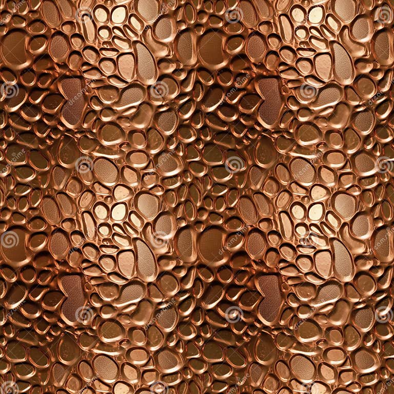 Copper Metal Surface Seamless Pattern. Copper Texture Background ...