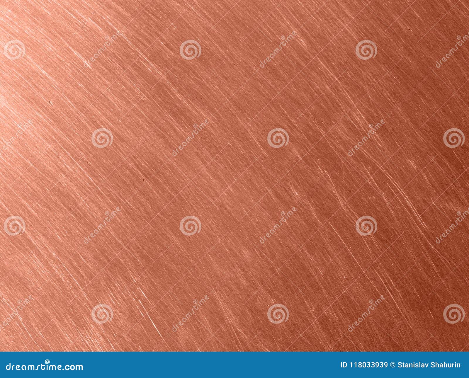 Copper Metal Texture with Circular Scratches. Stock Image - Image of ...