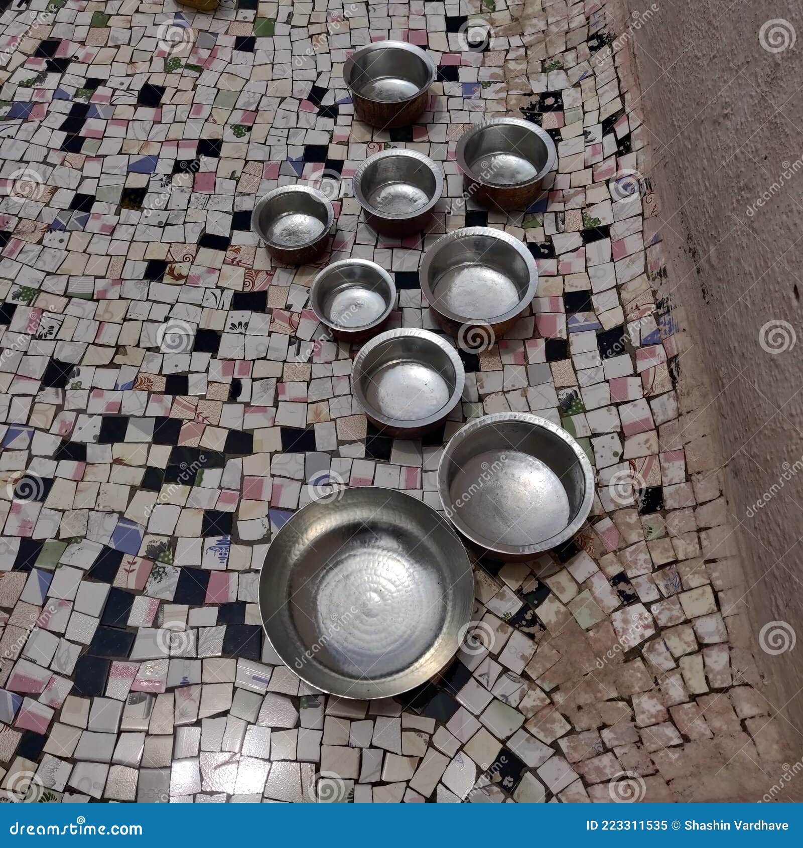 Copper Metal Tin Worked Utensils Stock Image - Image of utensils ...