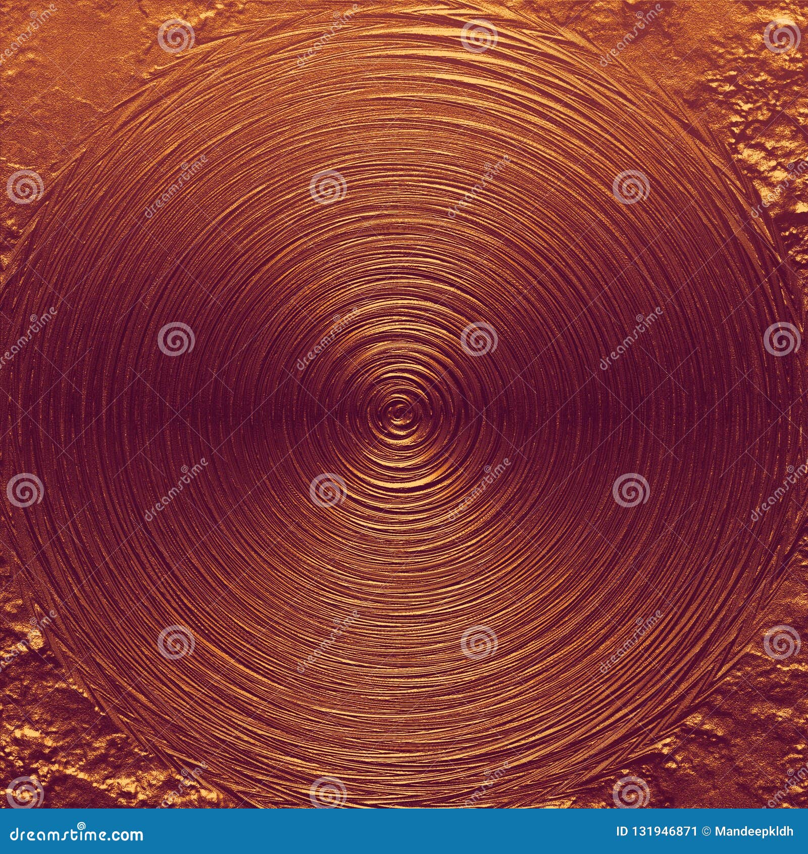 Copper Metallic Embossed Sheet Background. Embossed Artwork On Gradient ...