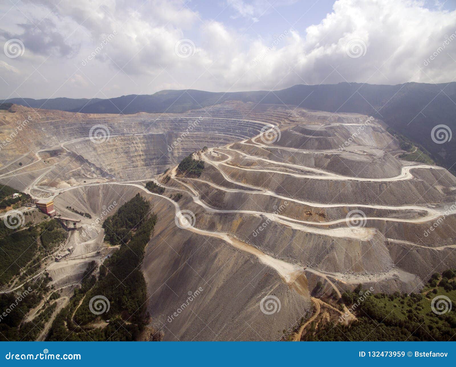 Copper Mine stock image. Image of geology, green, landscape - 132473959