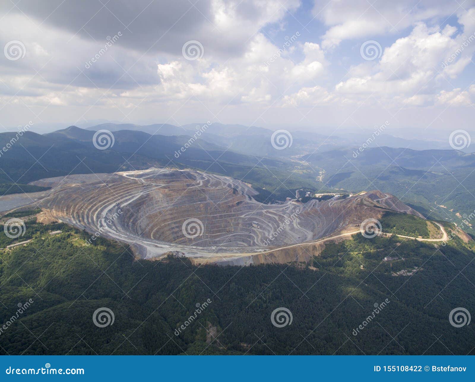 Copper Mine stock photo. Image of desert, green, lines - 155108422