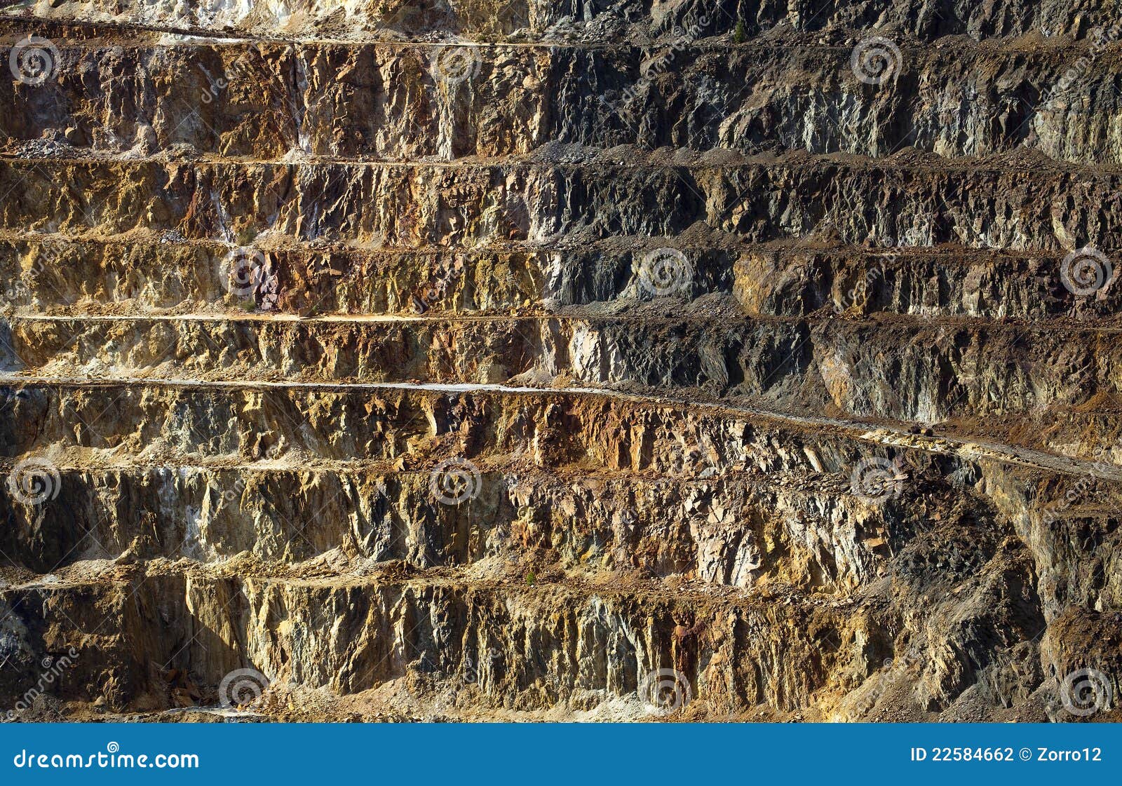 Copper mine open pit stock photo. Image of mountain, huelva - 22584662