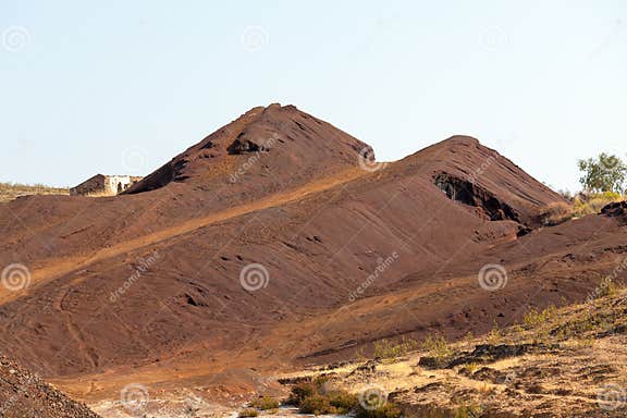 Copper mine tailings stock image. Image of rehabilitation - 32978487