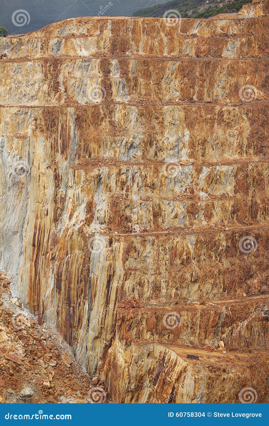 Copper Mine stock photo. Image of open, tasmania, rock - 60758304