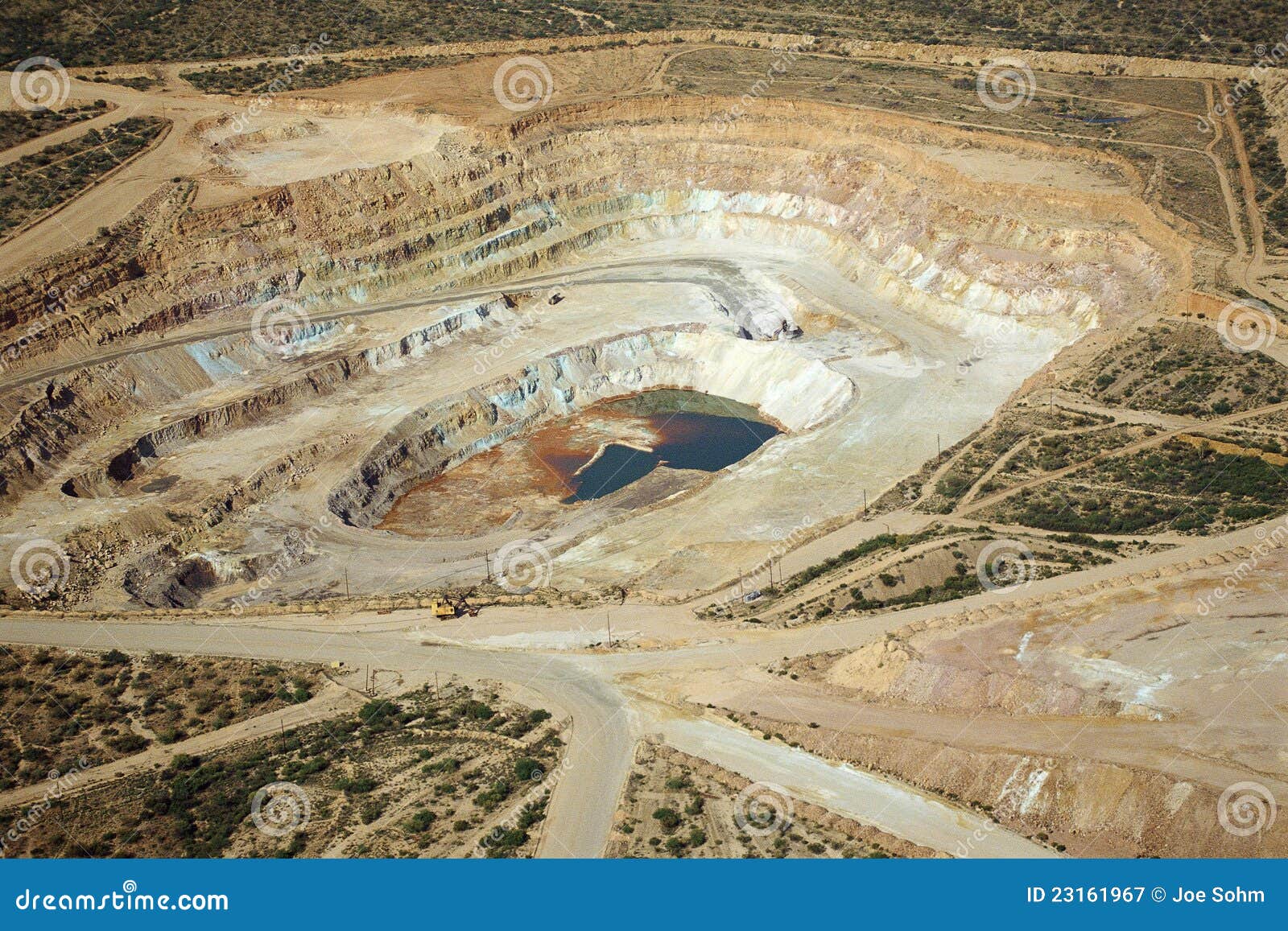 Copper mining excavation stock image. Image of photograph - 23161967