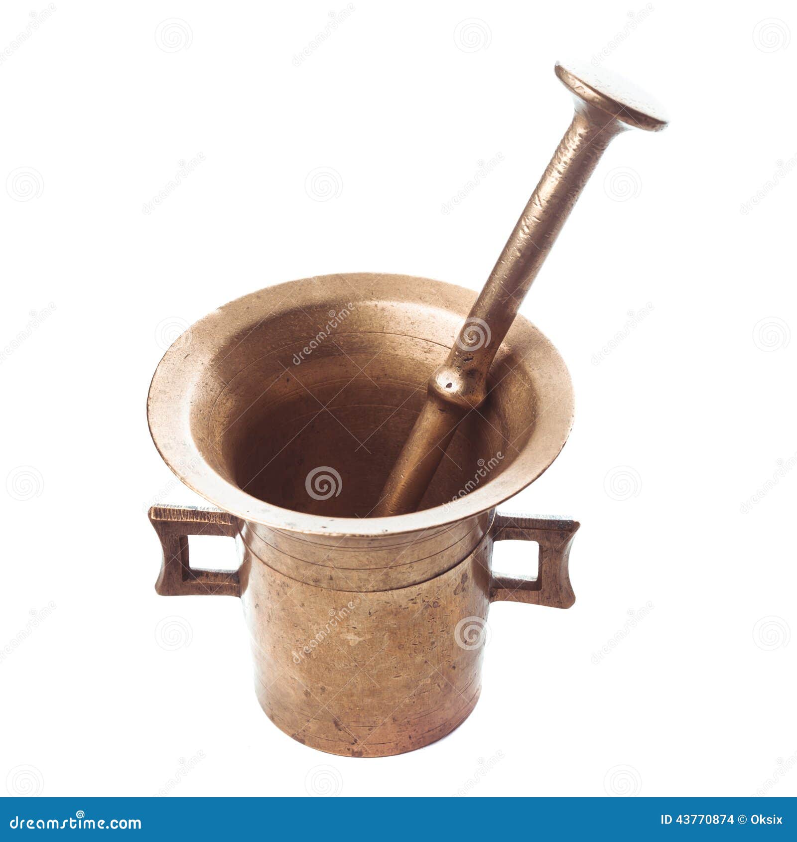 Copper mortar stock photo. Image of alchemy, grind, grinder - 43770874