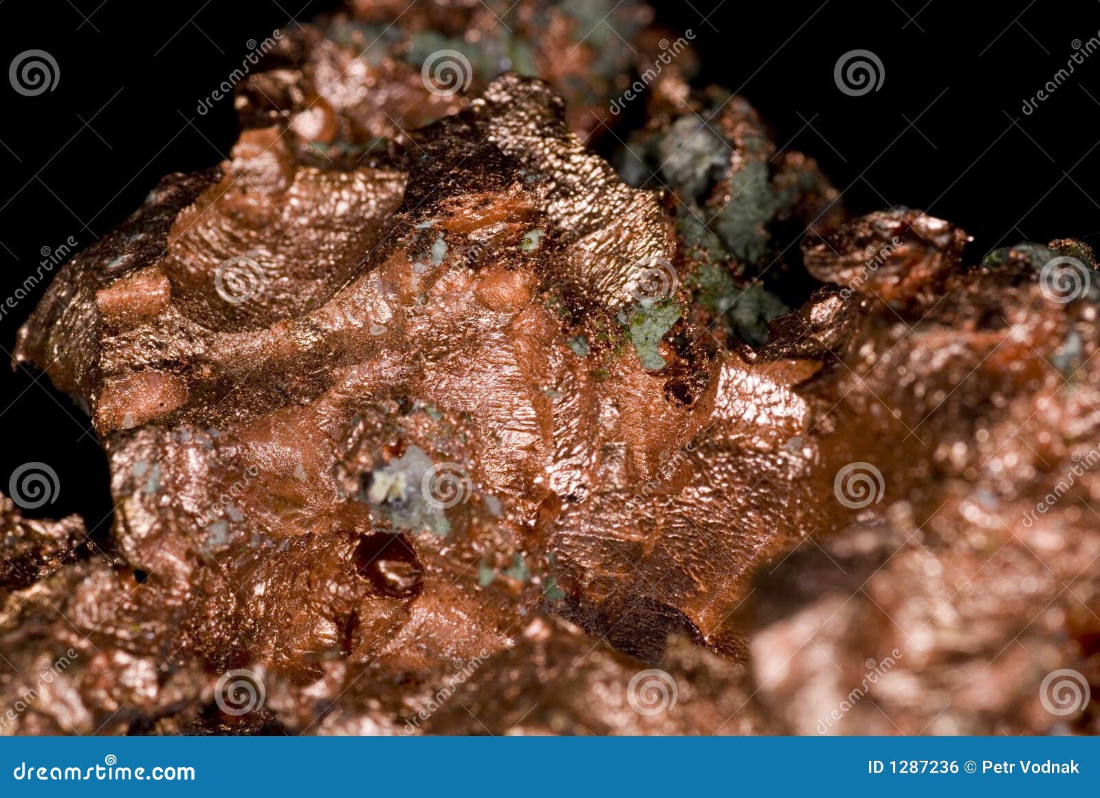 Copper Nugget, A Chemical Element With The Symbol Cu From Latin Cuprum ...