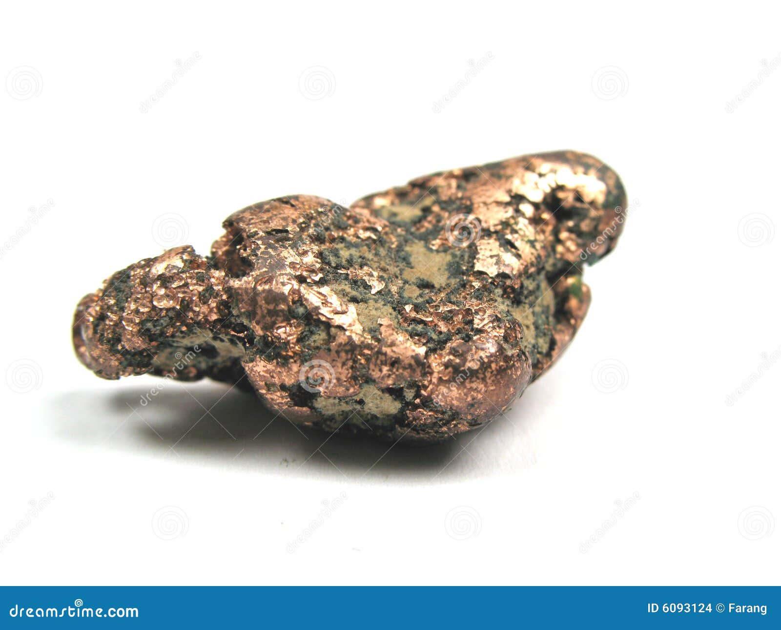 Copper nugget stock photo. Image of mined, metal, copper - 6093124