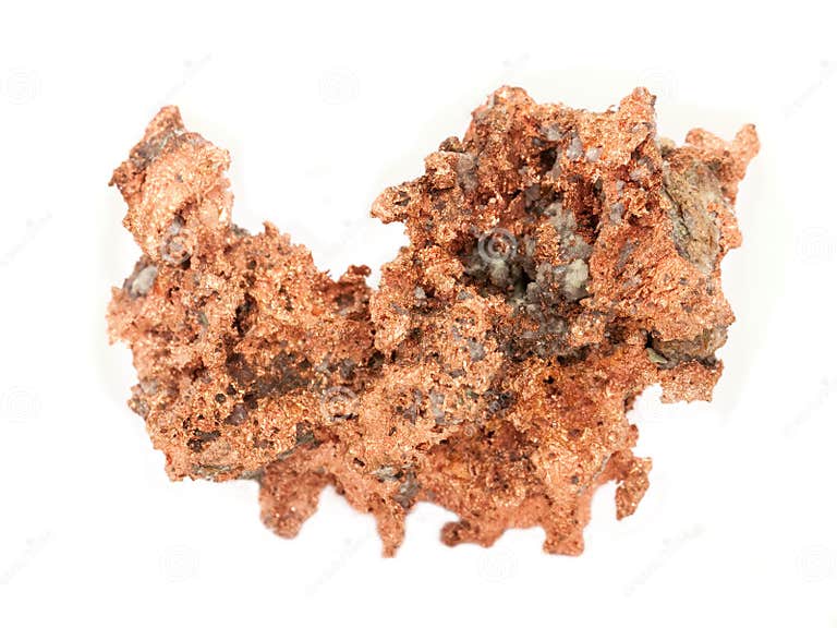 Copper Ore stock image. Image of close, white, macro - 12251665