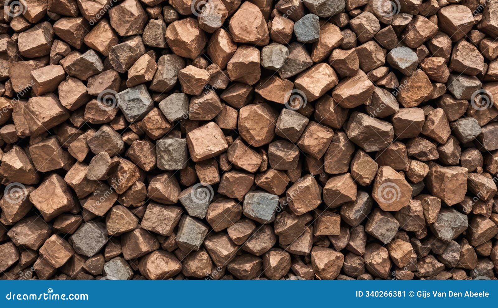 Copper Ore Heap Industrial Mining Concept in Earthy Tones Stock ...