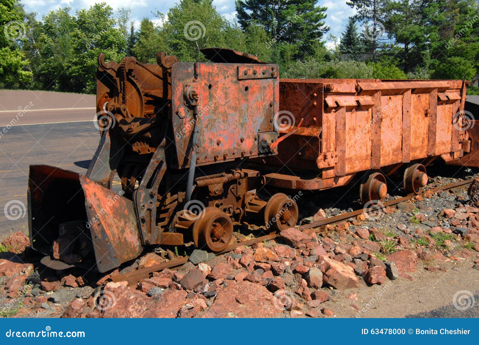 Copper Ore Loader stock photo. Image of trasport, peninsula - 63478000