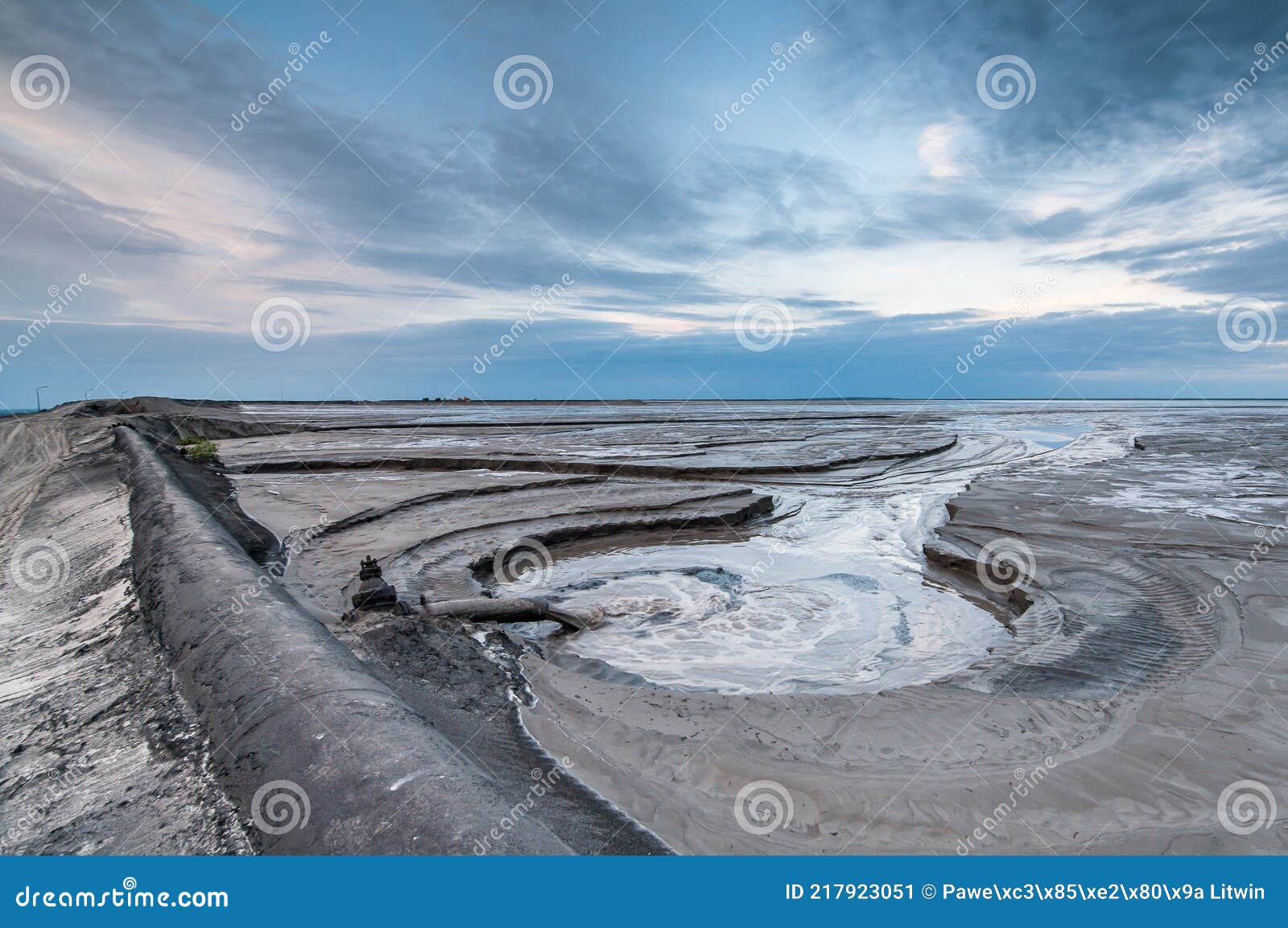 Copper Ore Mine Landfill. Flotation Dump. Stock Image - Image of dump ...