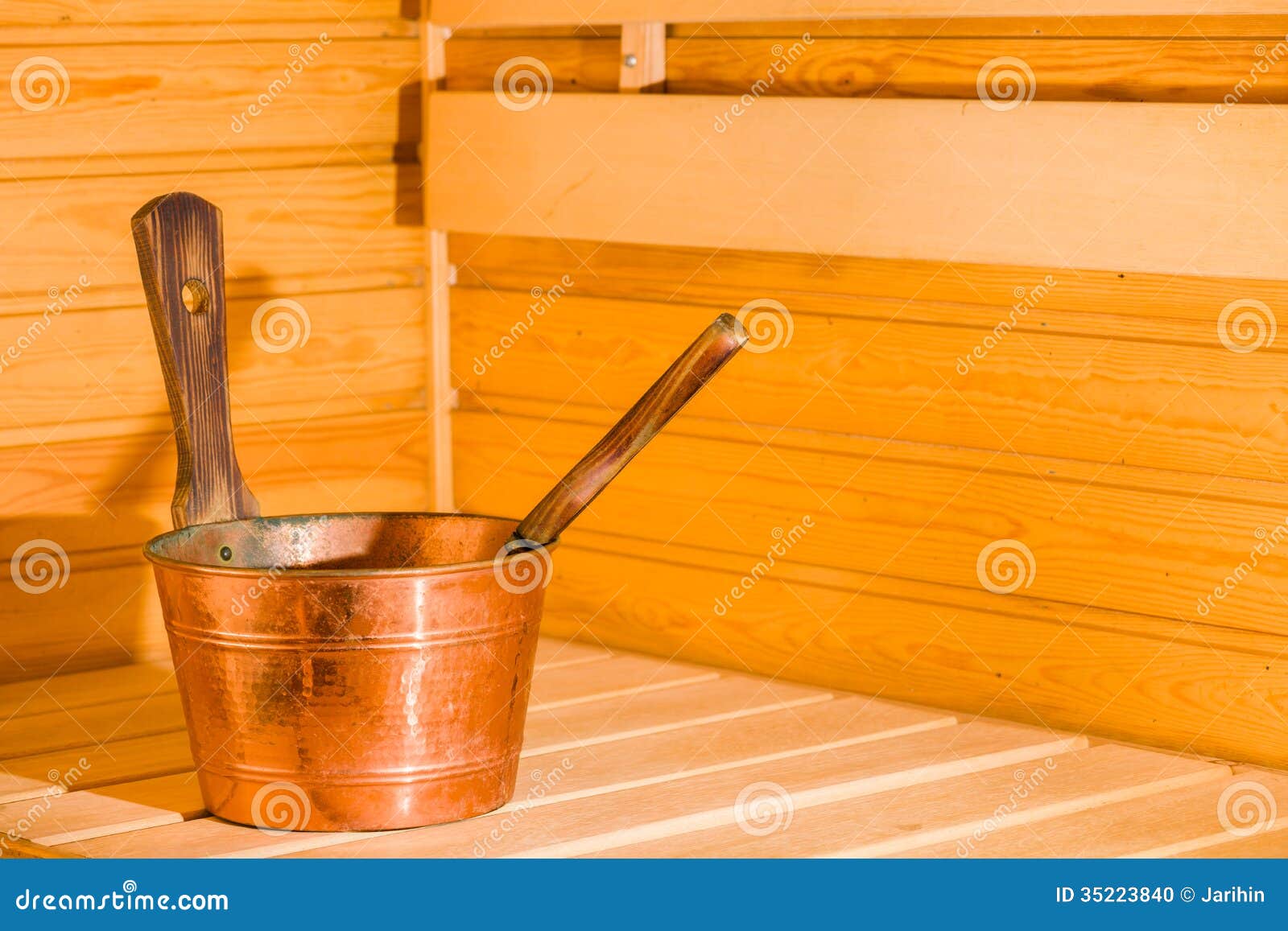 Copper pail stock photo. Image of metal, hardwood, heat - 35223840