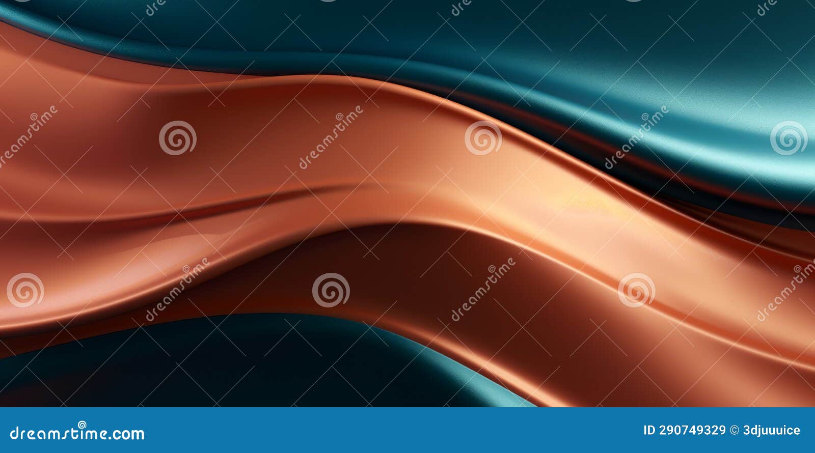 Copper Patina Creative Abstract Wavy Texture. Stock Illustration ...