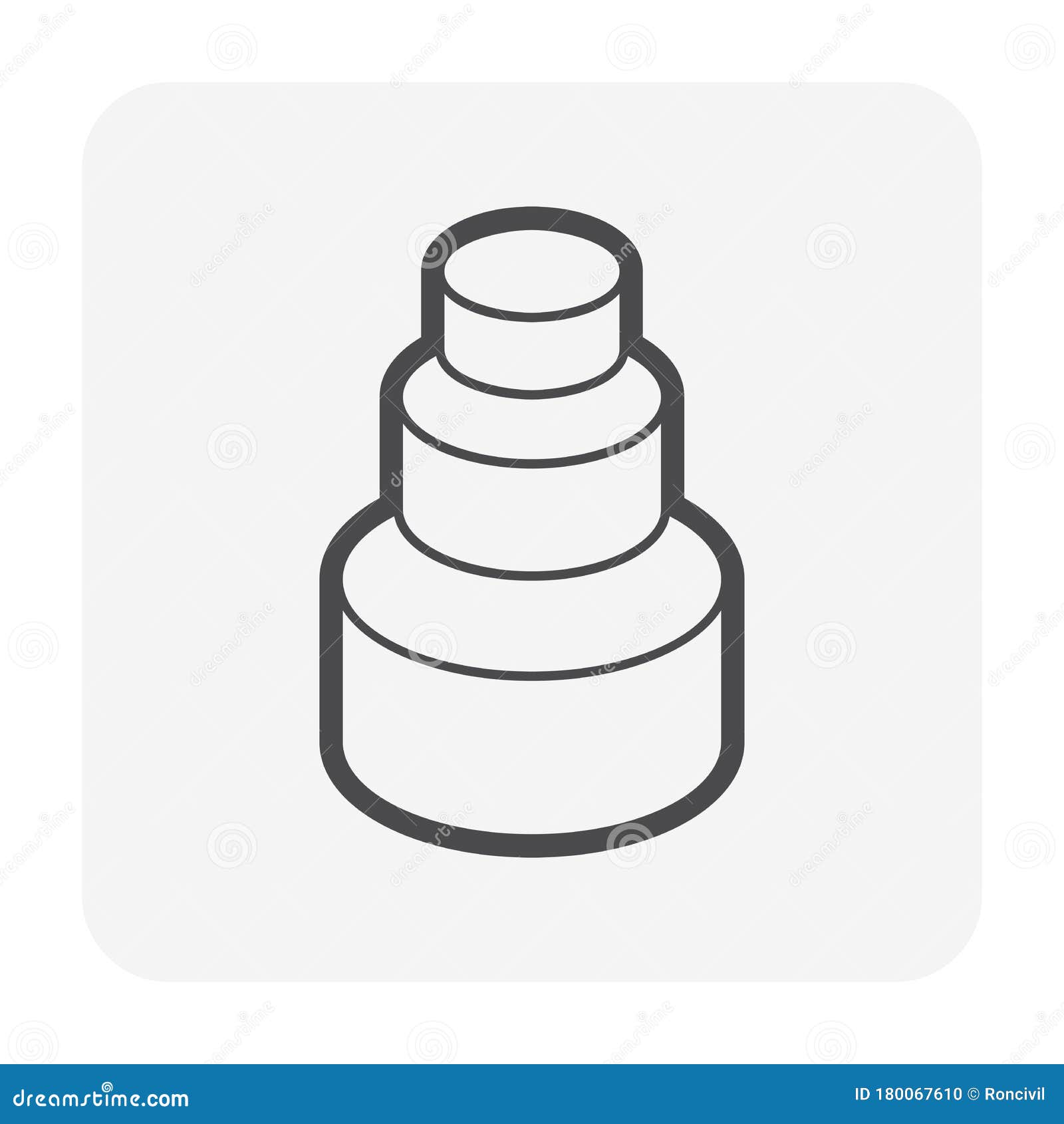 Copper pipe icon stock vector. Illustration of industry - 180067610