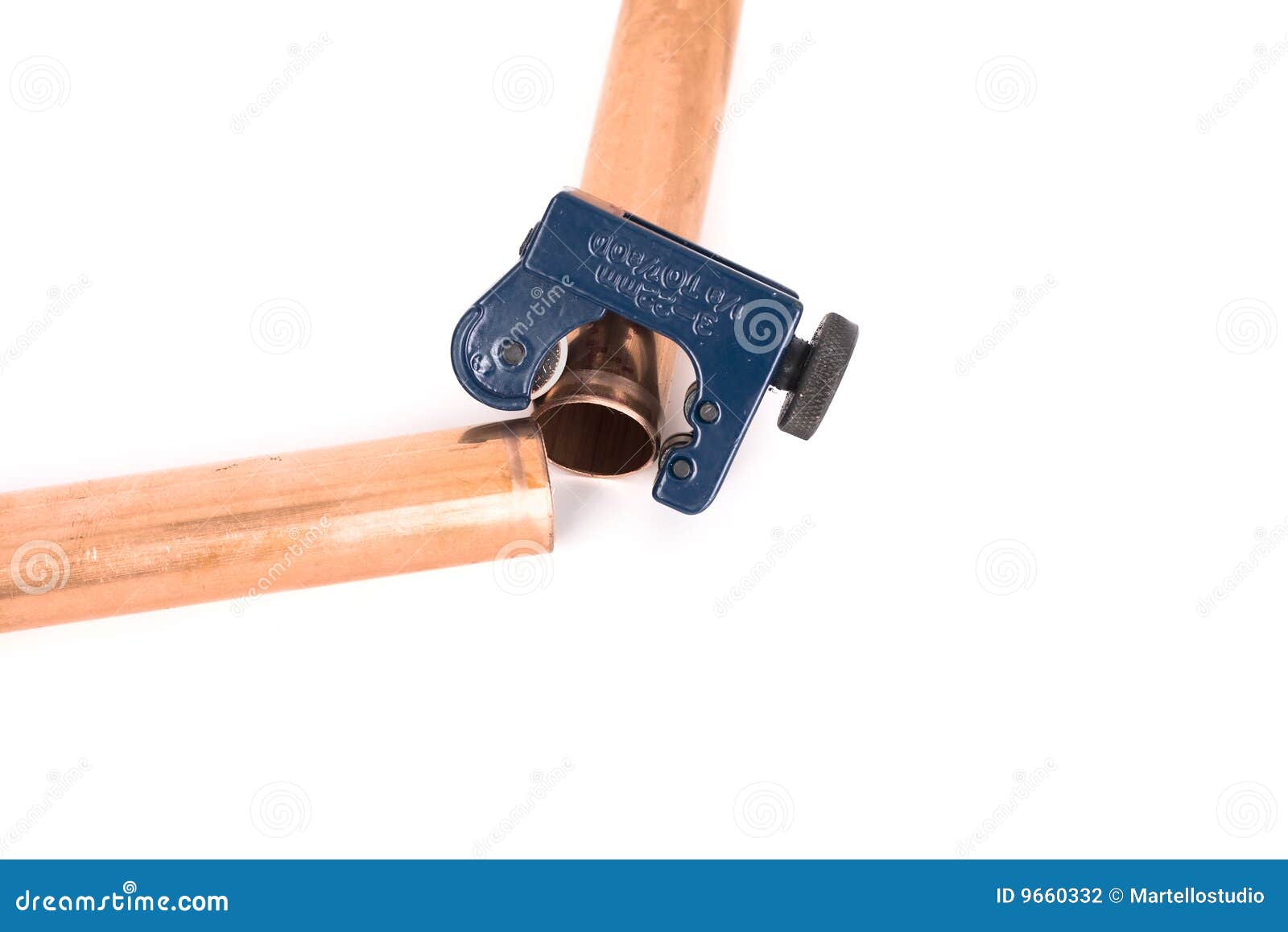 Copper pipe cutter stock photo. Image of pipe, isolated - 9660332