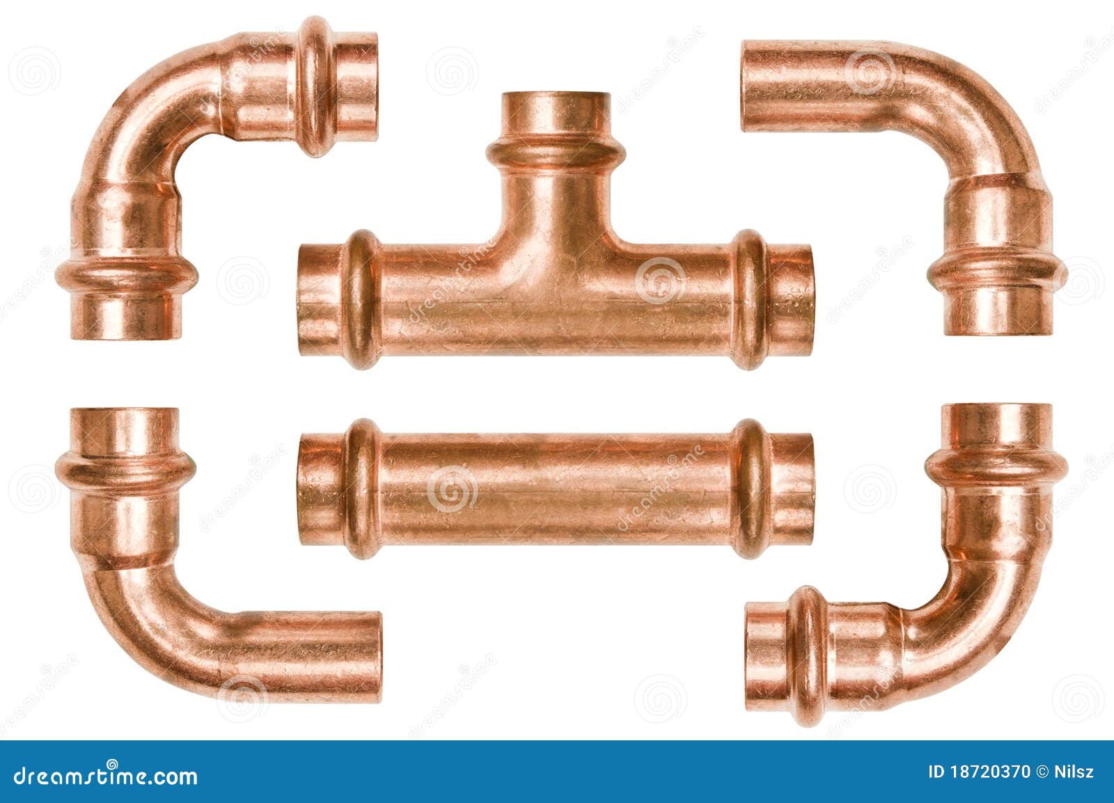 Old Copper Pipe As Line Connection Of A Trailer Coupling Royalty-Free ...