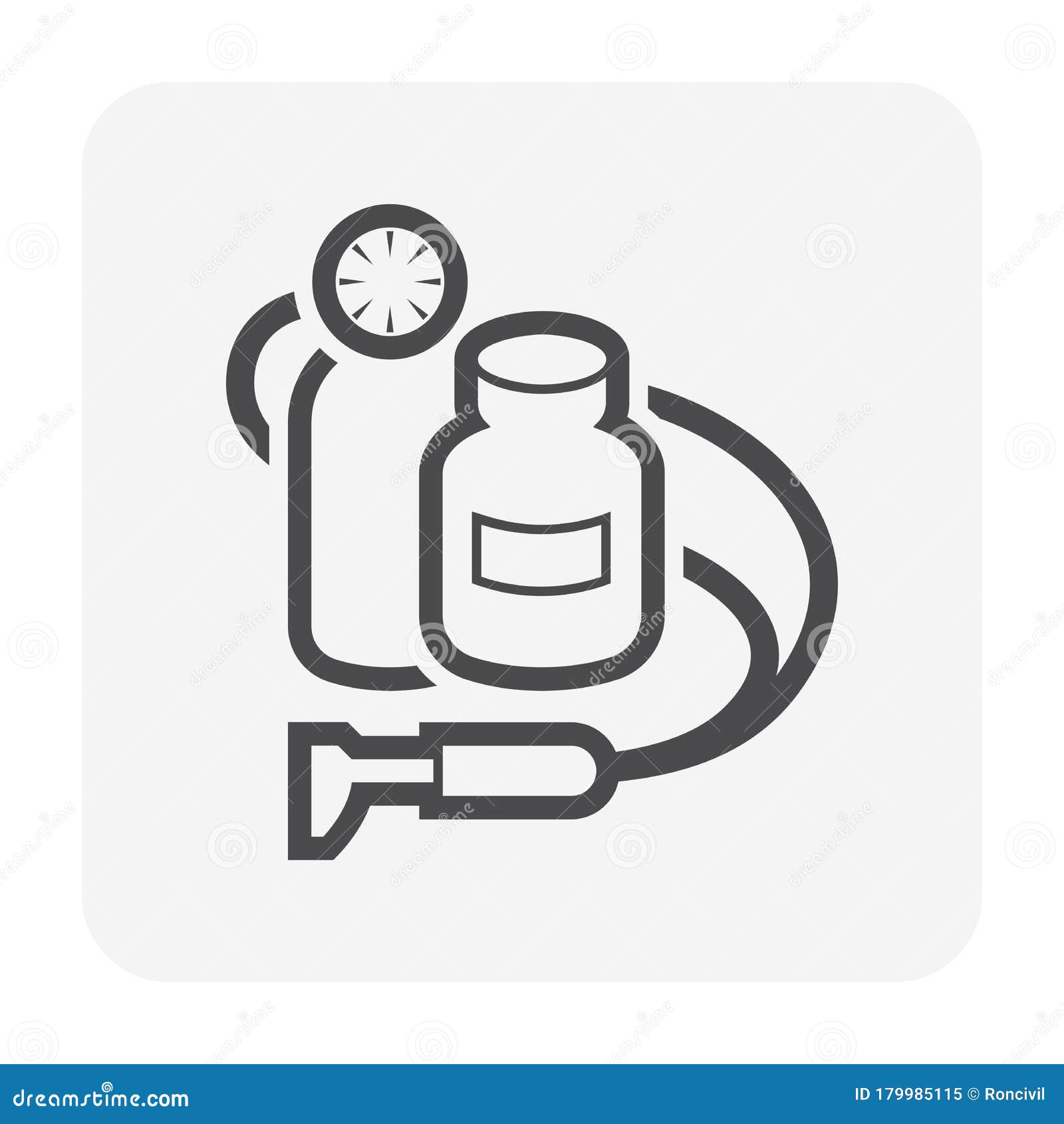 Copper pipe welding stock vector. Illustration of symbol - 179985115