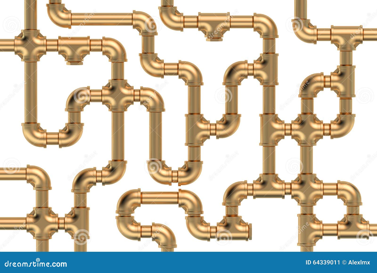 Copper pipelines stock illustration. Illustration of background - 64339011