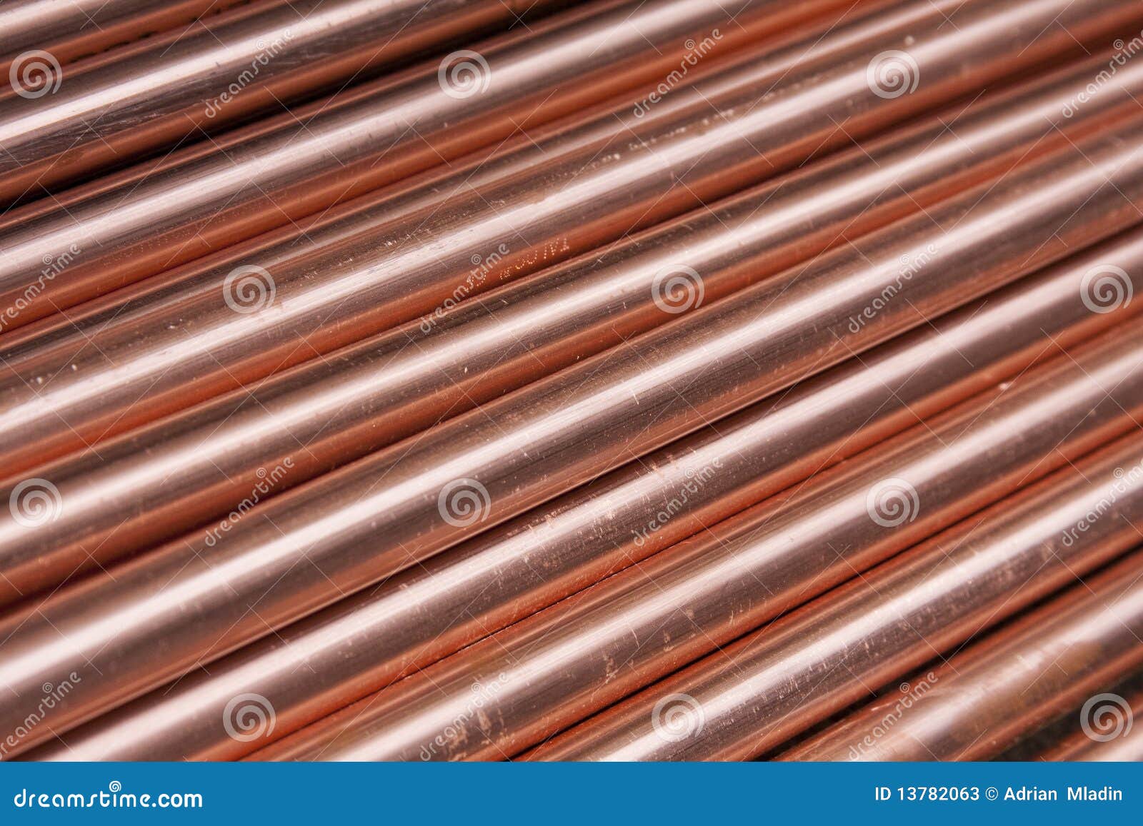 Copper Pipes And Pipes For Construction And Plumbing Works Royalty-Free ...