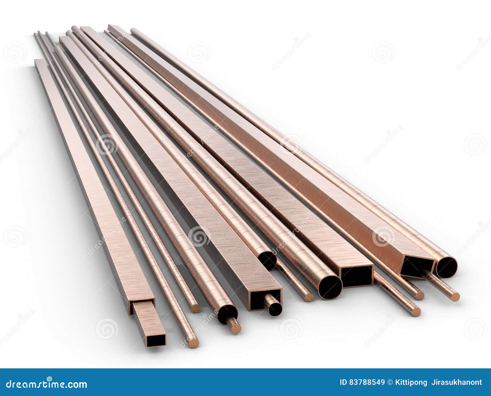 Copper pipes stock illustration. Illustration of pipeline - 83788549