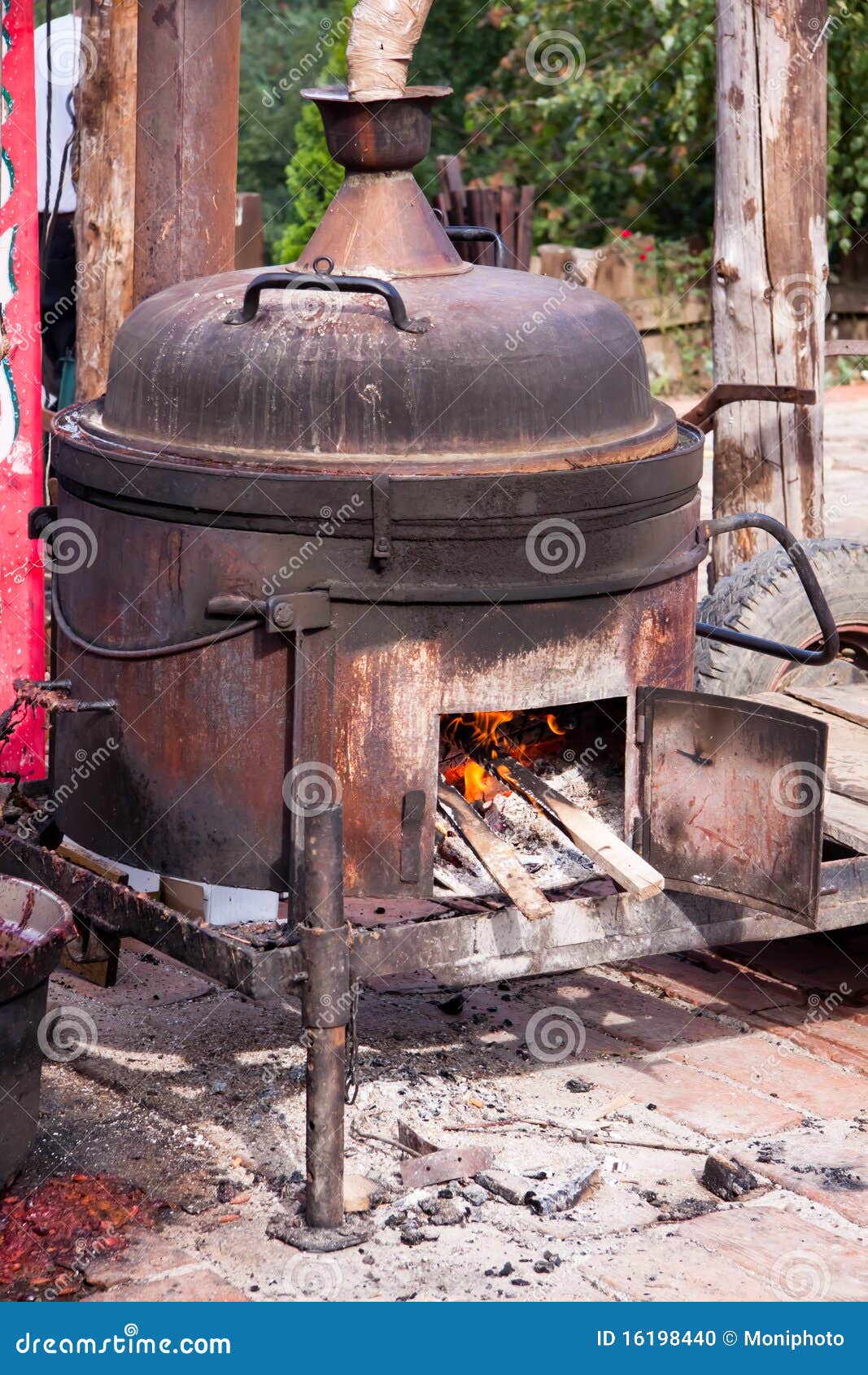 Copper Potstills for the Manufacture of Brandy Alc Stock Photo - Image ...